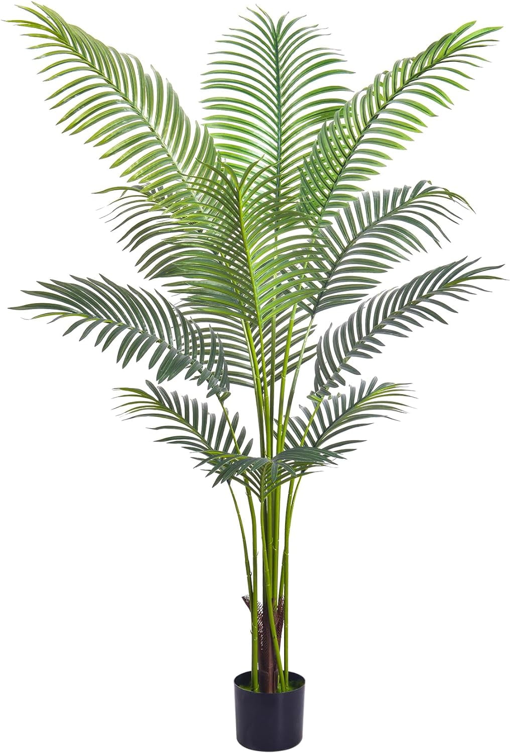 Artificial Golden Cane Palm Tree 5Feet Faux Plant for Home Decor Indoor ...