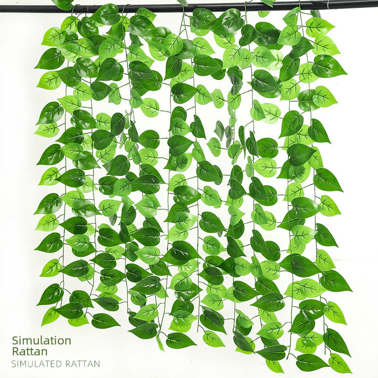 Artificial Grape Leaves Vines Hanging Fake Vine Garlands Lifelike ...