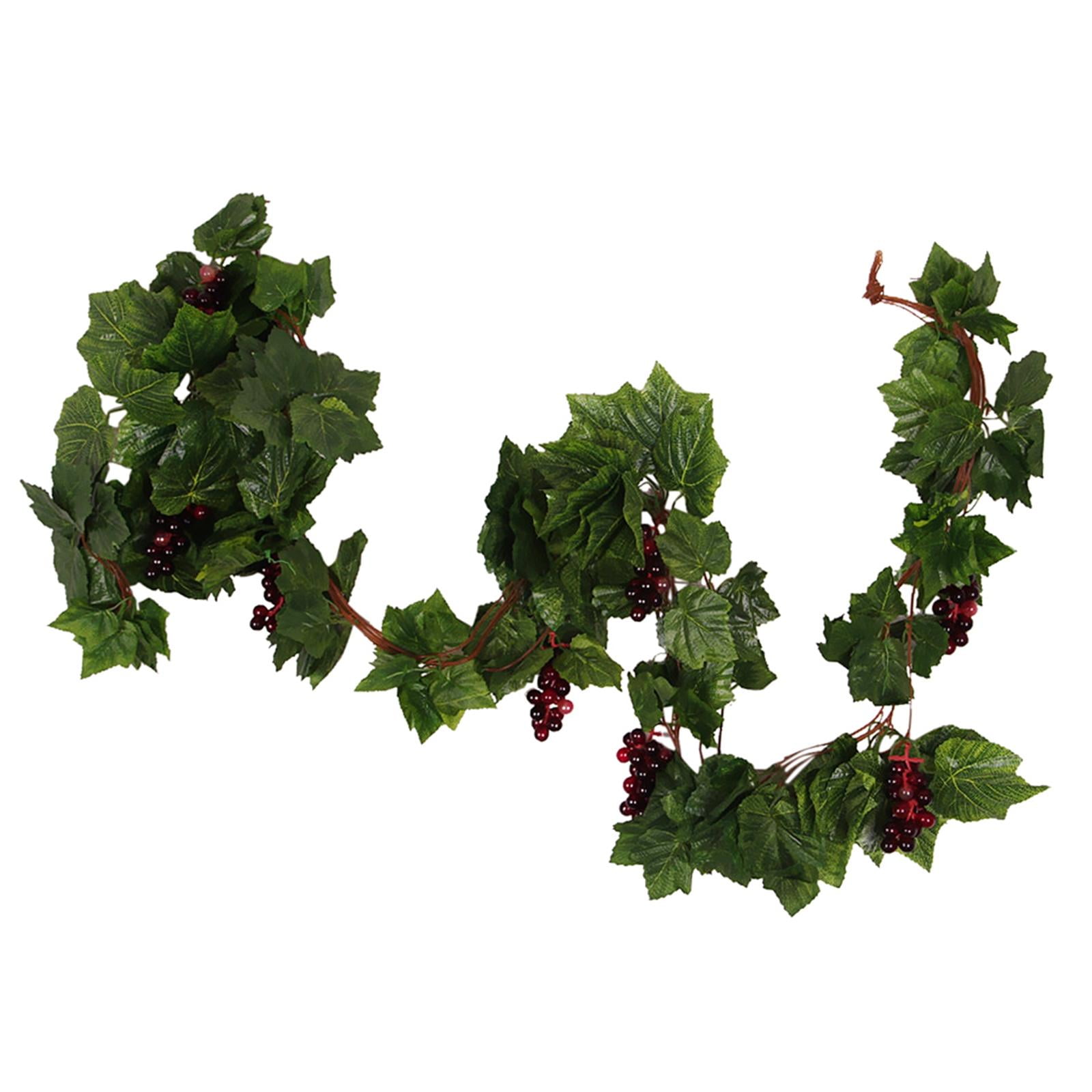 Artificial Grape Vine with Bunches Grapes for Yard Garden Balcony ...