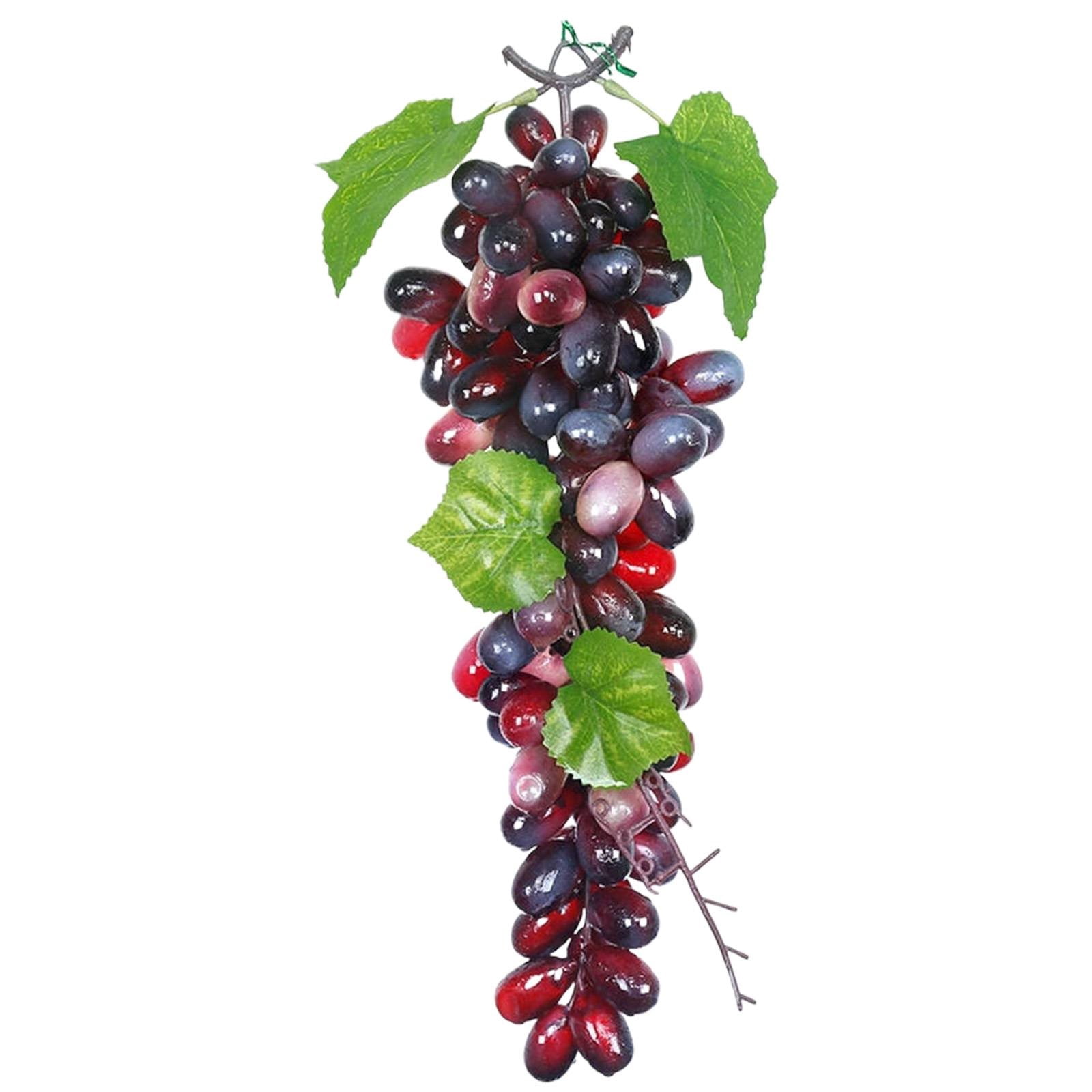 Artificial Grapes in Black Purple Red Green,Fake Grape Bundles,Lifelike ...