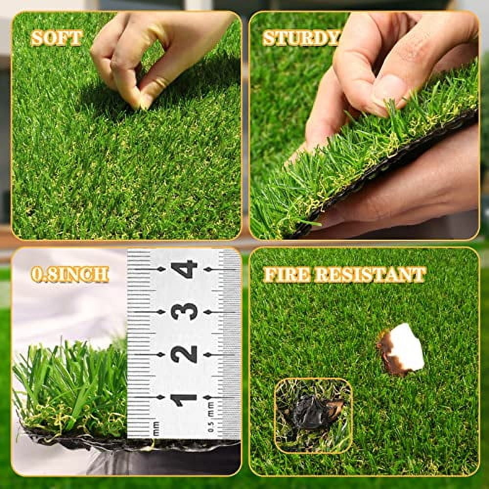 Artificial Grass Astroturf Rug 3 FT * 6 FT, Realistic Fake Grass Mat ...