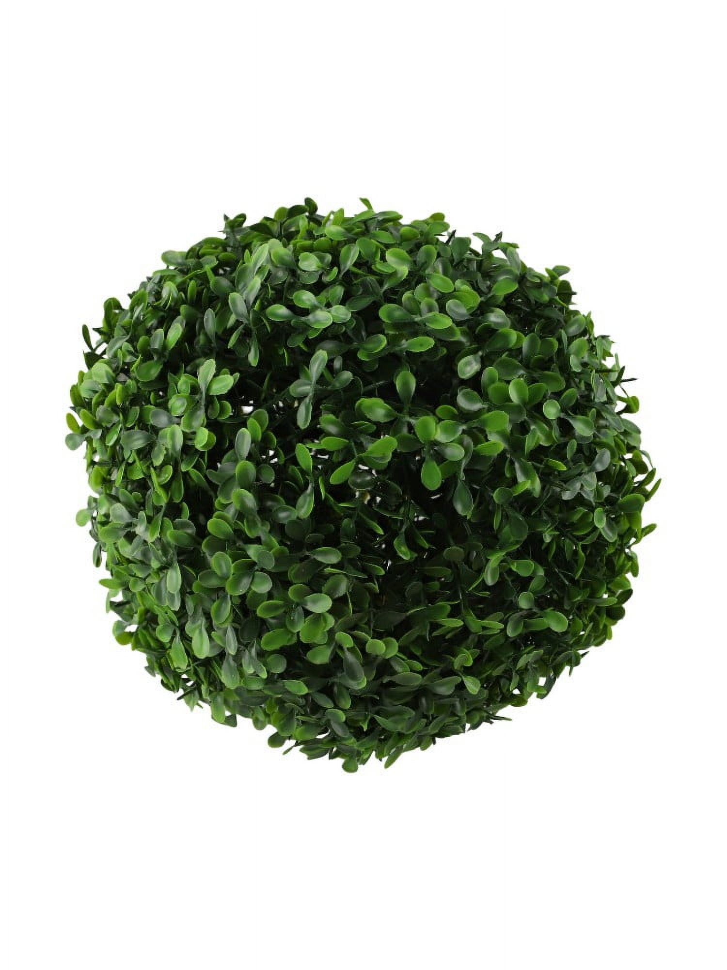 Artificial Grass Ball 18cm Green Plastic Plant Sphere for Garden ...