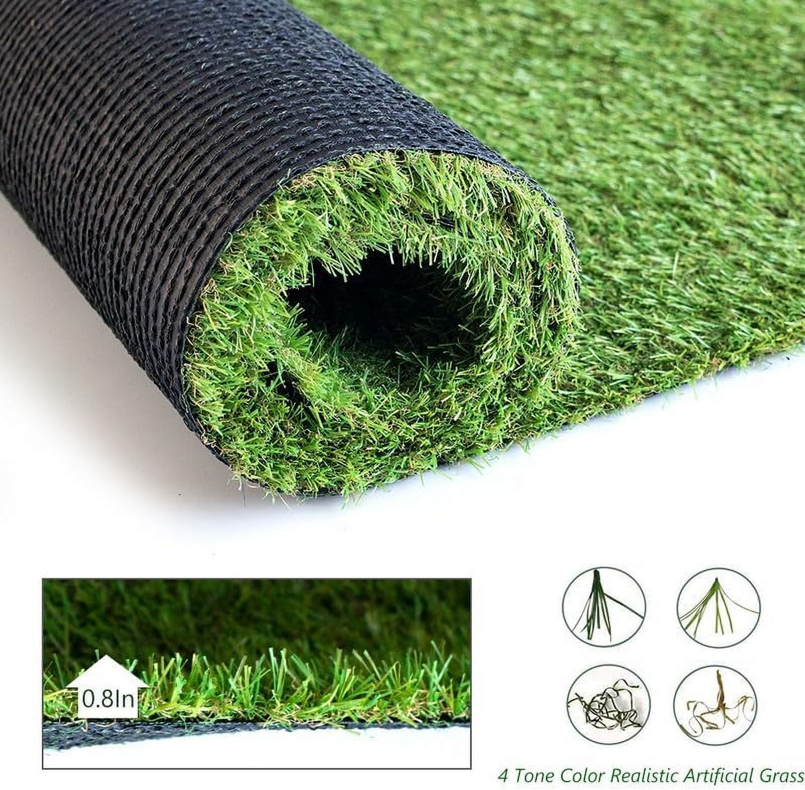 Artificial Grass Carpet Astro Turf Rug, 4x6 Feet Fake Grass Mat Indoor ...