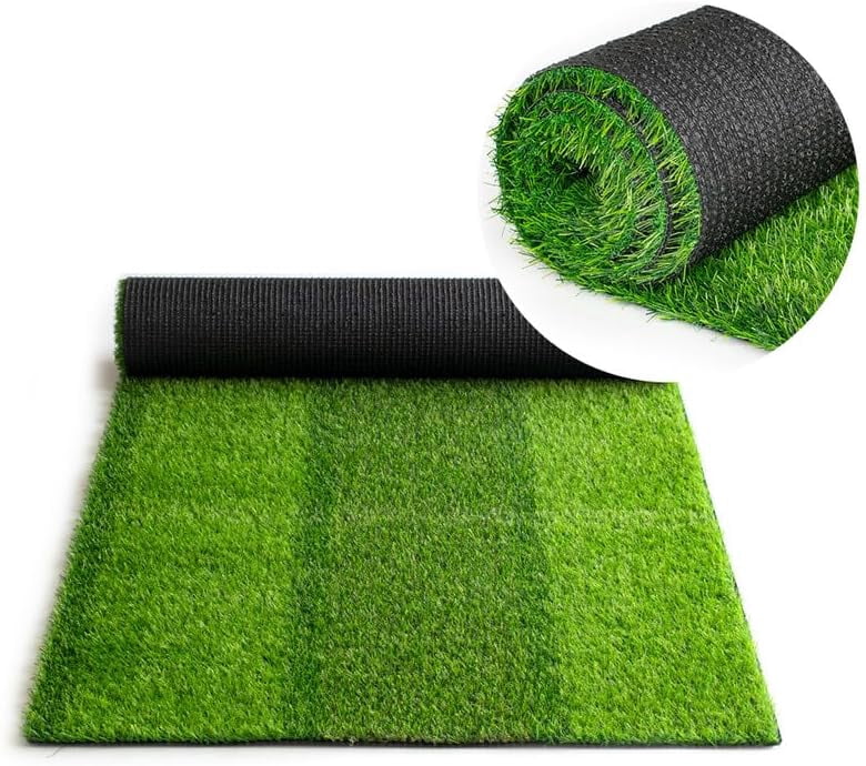 Artificial Grass Fake Turf, 3x10 FT 0.8" Pile Height Realistic ...
