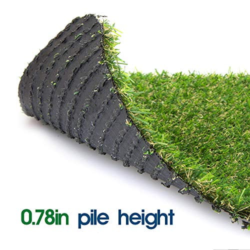 Artificial Grass Lawn Turf 0.8inch Realistic Synthetic Grass Mat ...