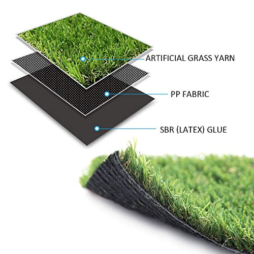 Artificial Grass Lawn Turf 10 FT x 10 FT(100 Square FT) 0.8inch ...