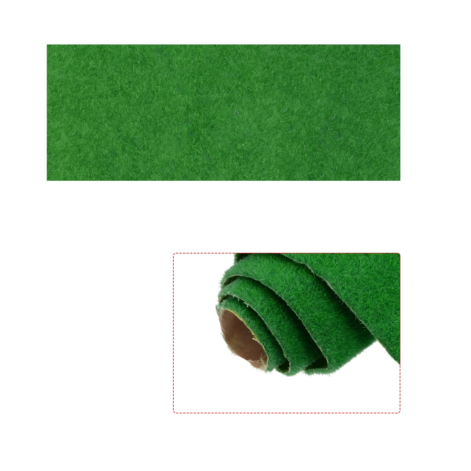 Artificial Grass Mat 10" x 19.7" Dark Green Realistic Fake Turf for ...