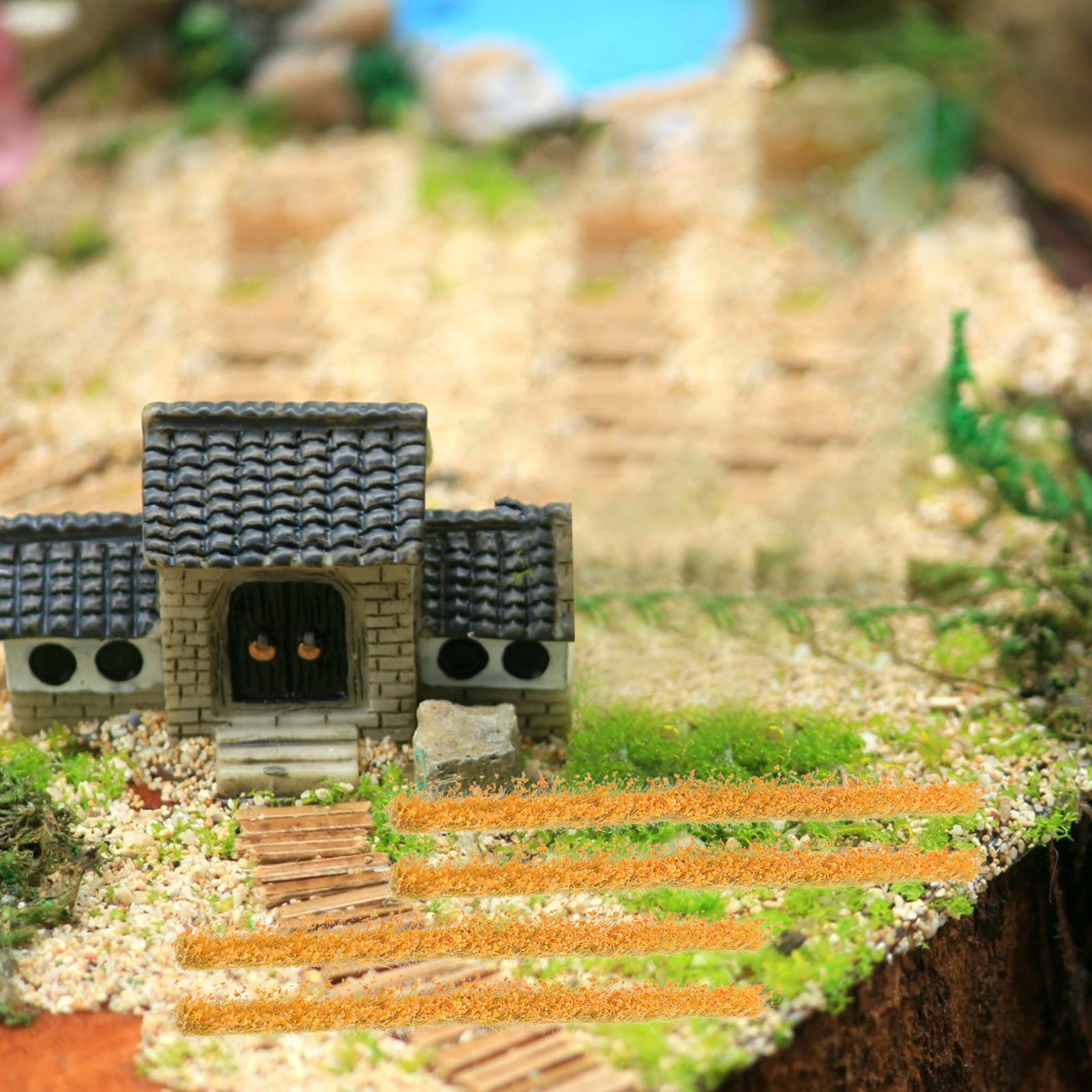 Artificial Grass Miniature,Model Train Grass For Diy Diorama Realistic ...