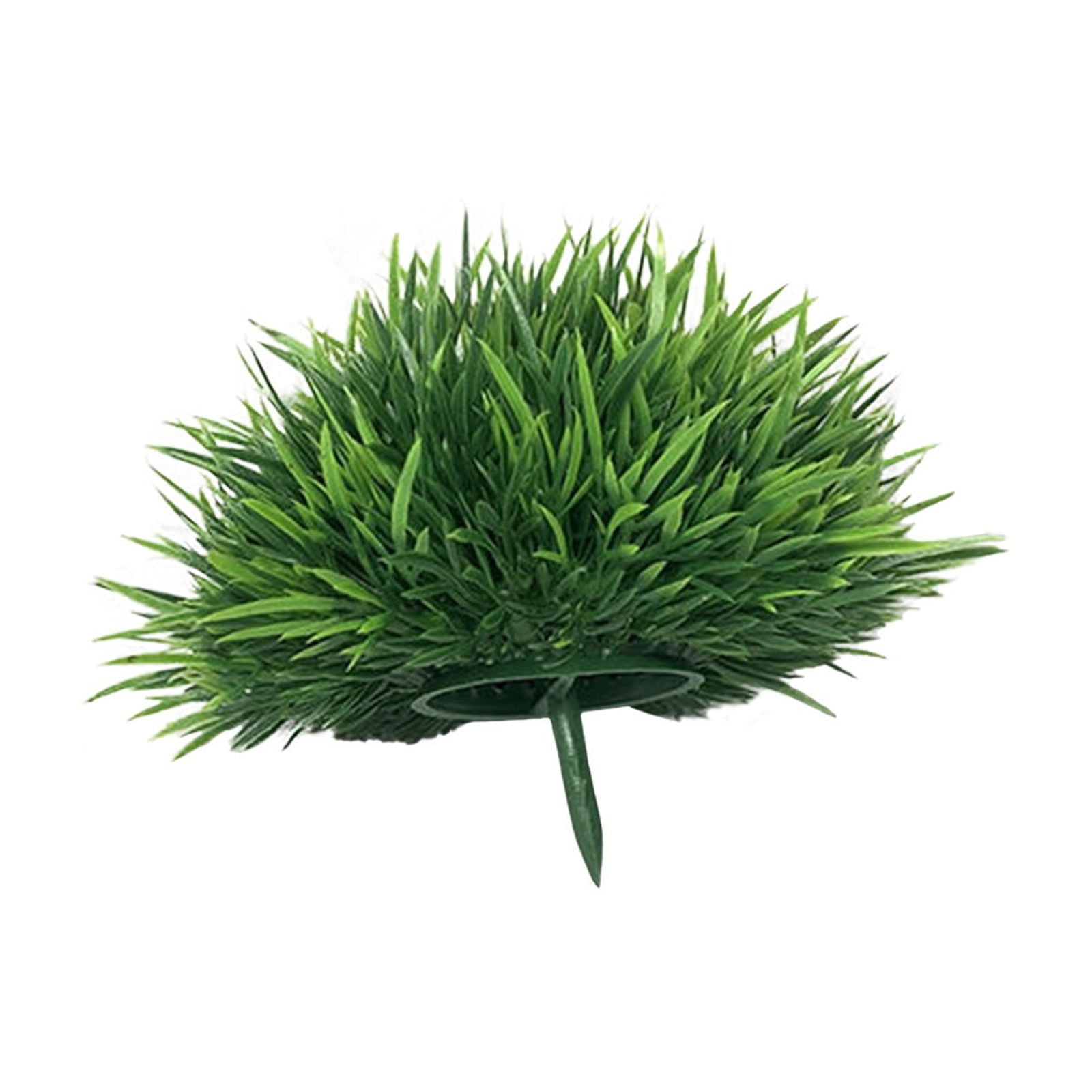 Artificial Grass Plant Pot, Fake Grass for Home office Room, 12-inch ...