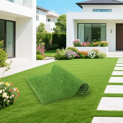 Artificial Grass Roll - UV-Resistant Turf with Drainage Holes for ...