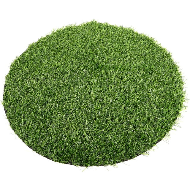 Artificial Grass Round Table Decoration Dining Mat Door Mats Green ...