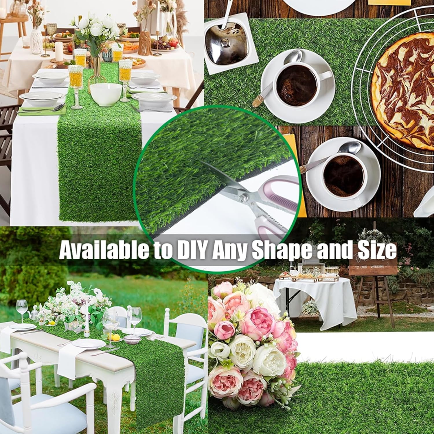 Artificial Grass Rug Outdoor Indoor 3FTX10FT Fake Grass Carpet Green ...
