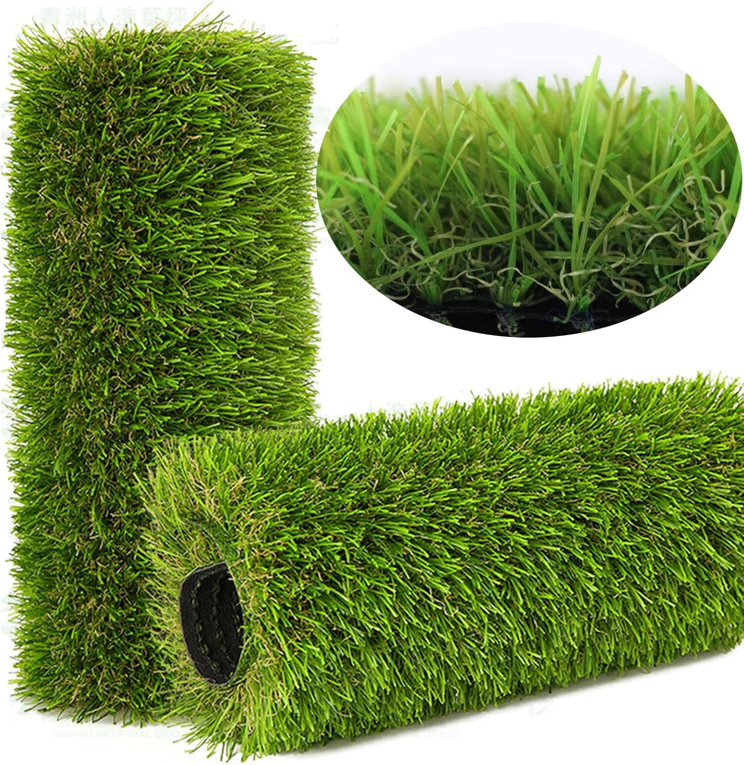 Artificial Grass Rug Outdoor Indoor 3FTX15FT Fake Grass Carpet Green ...