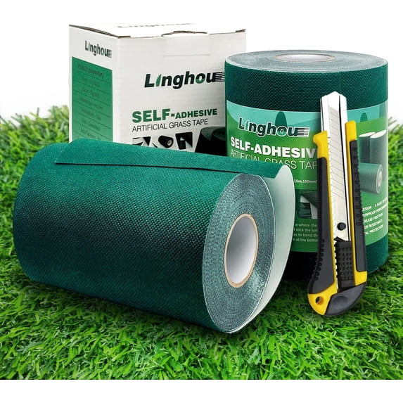 Artificial Grass Seam Tape 12" x 65.6' High-Bond Adhesive for Synthetic ...