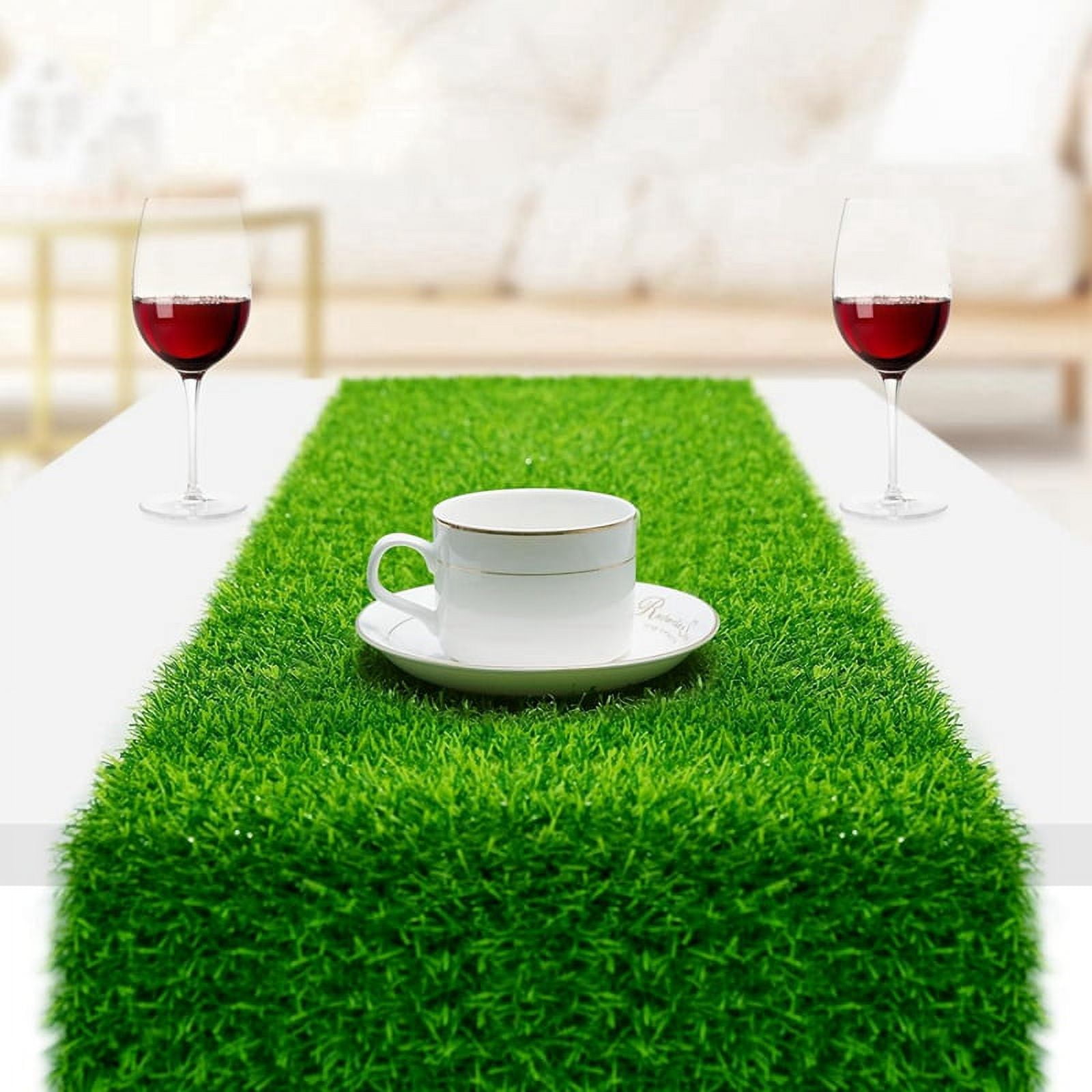 Artificial Grass Table Runner, 30 X 90cm Table Runner, Faux Grass Table ...