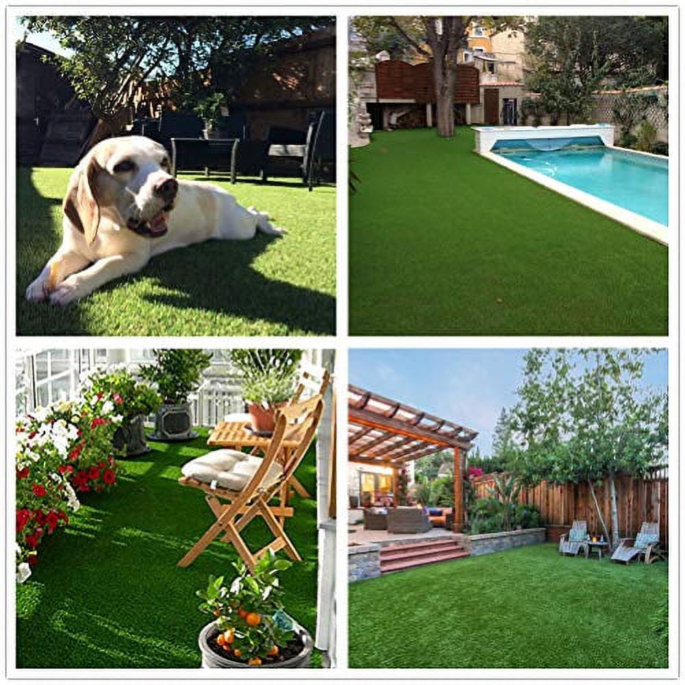 Artificial Grass Turf 1.38" Custom Sizes,Fake Grass Indoor/Outdoor Rug ...