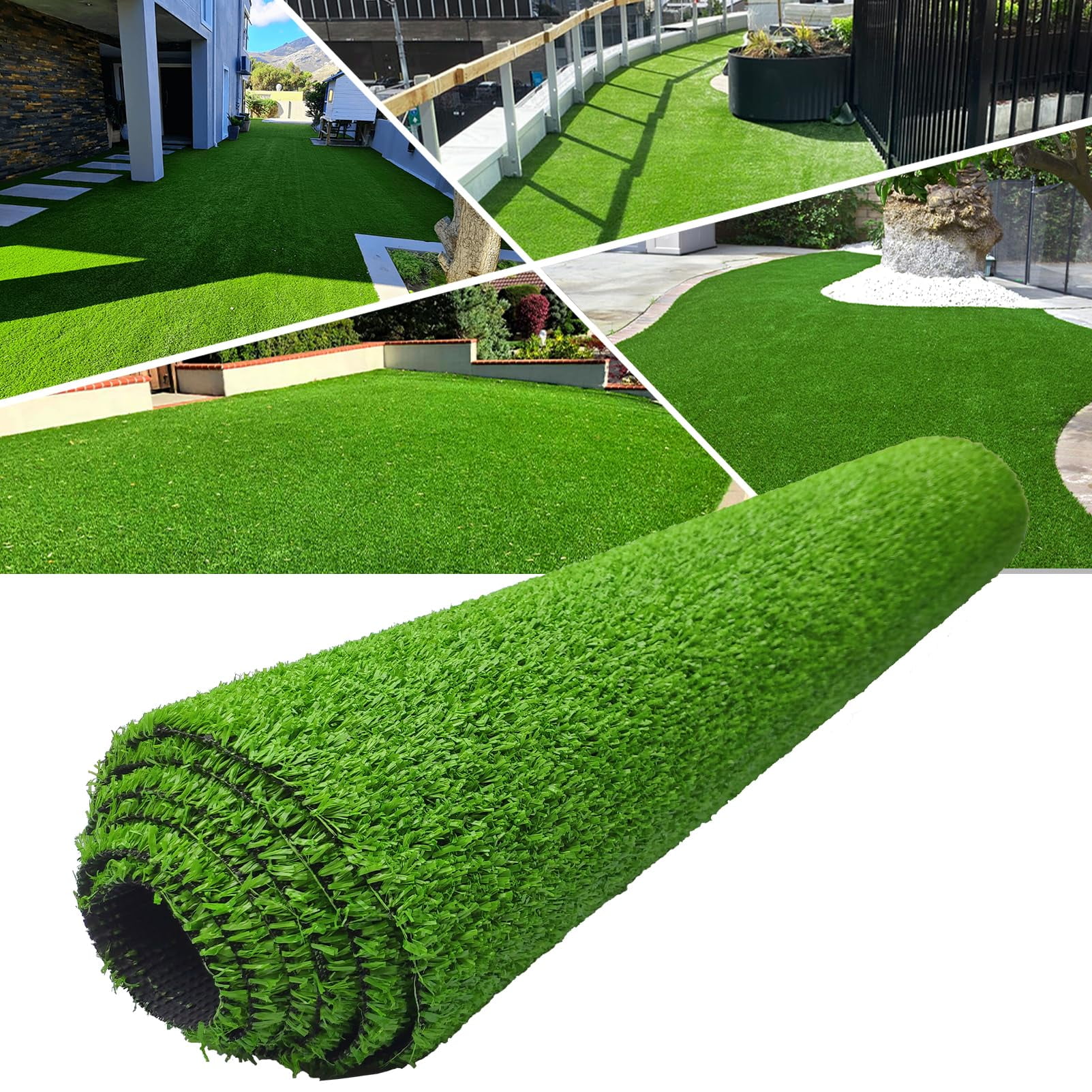 Artificial Grass Turf,1.2" -16FTx3FT Indoor/Outdoor Rug Synthetic Lawn ...