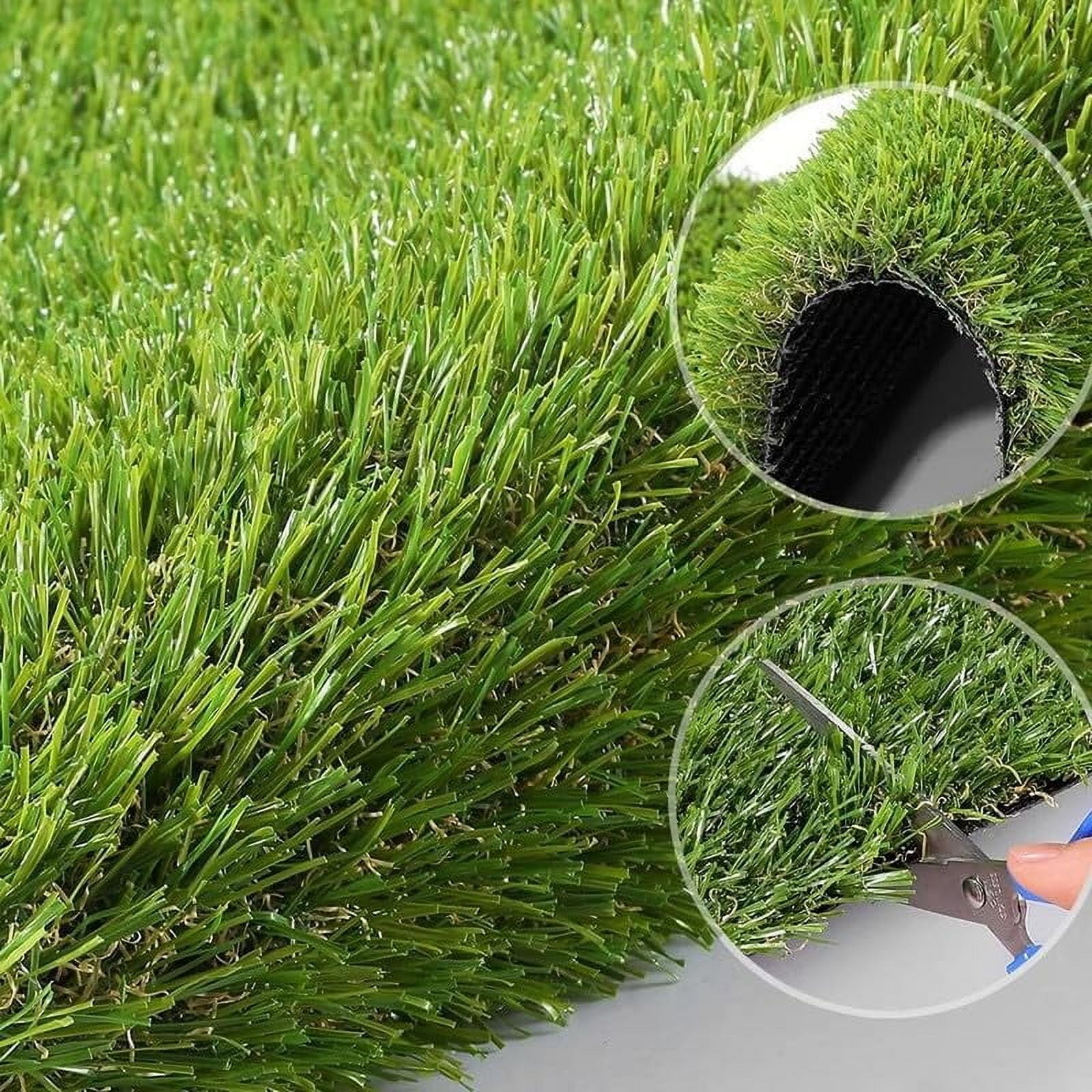 Artificial Grass Turf 4FTX18FT, 0.8 in Realistic Thick Synthetic Grass ...