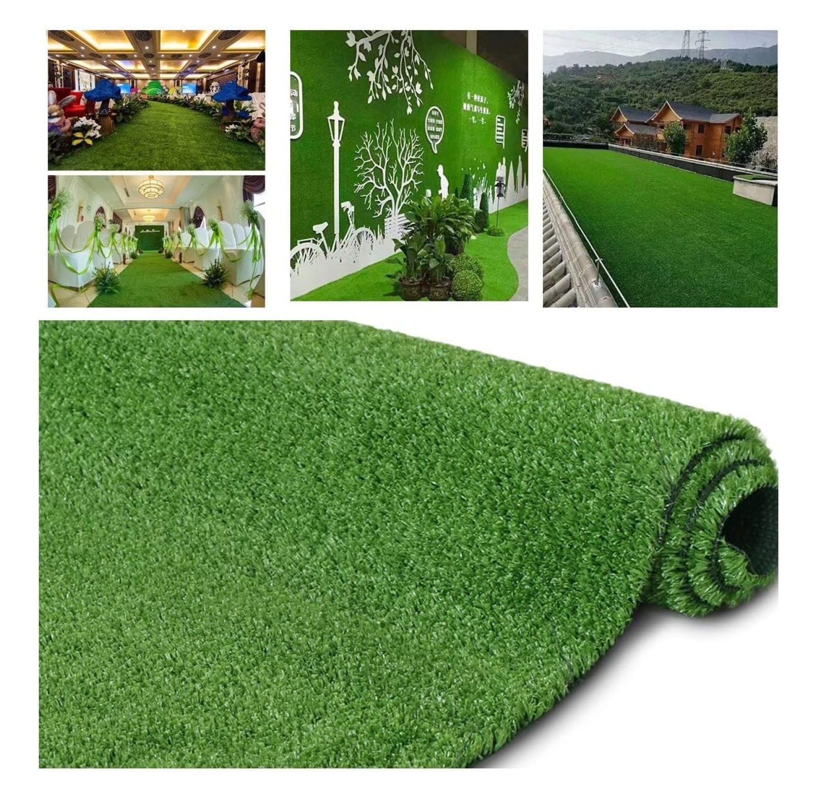 Artificial Grass Turf Lawn 10FTX42FT,Economy Indoor Outdoor Synthetic ...