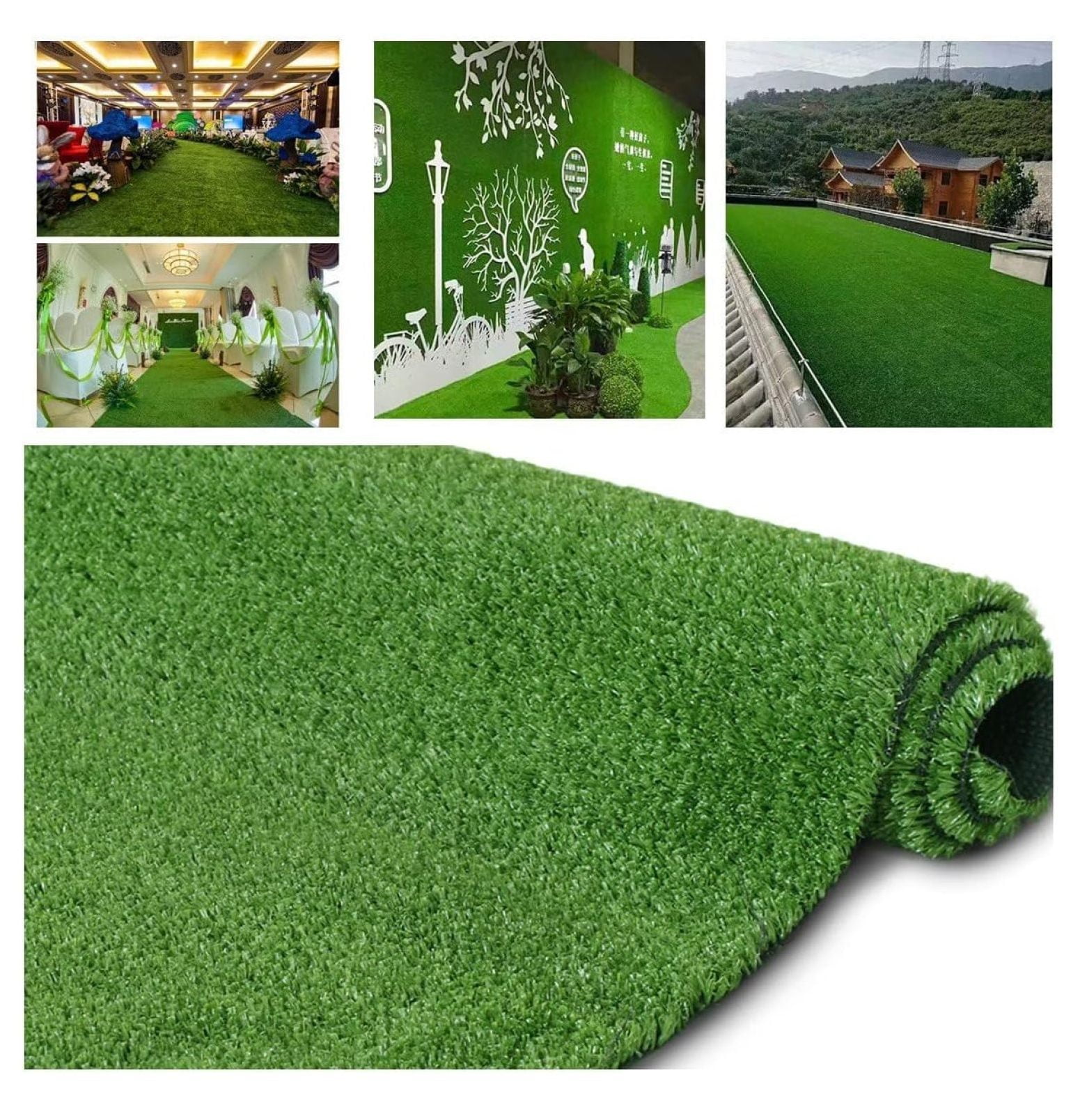 Artificial Grass Turf Lawn 8FTX38FT,Economy Indoor Outdoor Synthetic ...