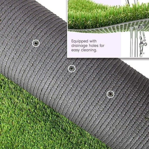 Artificial Grass Turf Pet Fake Grass Rug 4FT x 7FT, 1.38inch Pile ...
