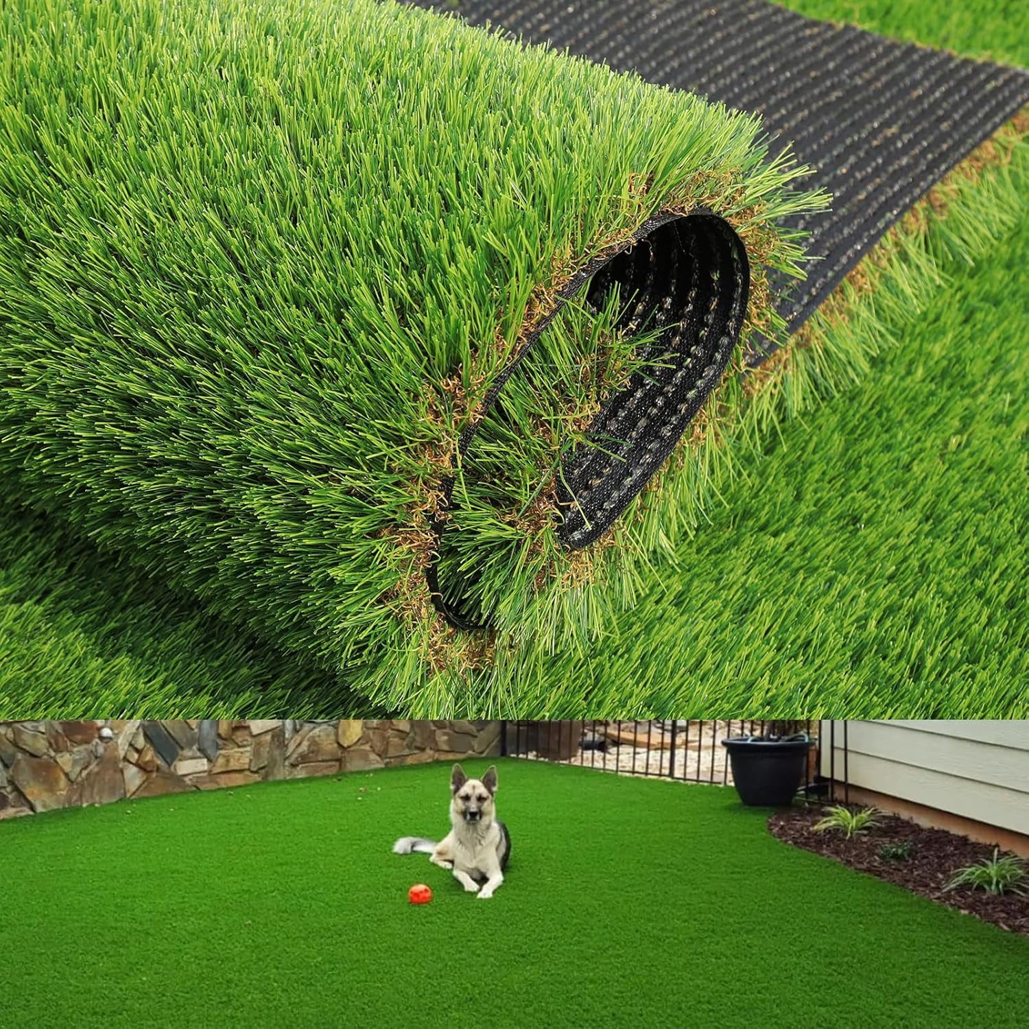Artificial Grass Turf Rug Indoor Outdoor 4FTX7FT Thick Fake Faux Grass ...