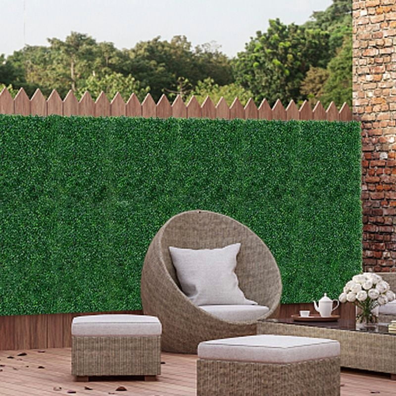 Artificial Grass Wall Panels - 12 Pack - Indoor & Outdoor Garden Fence ...