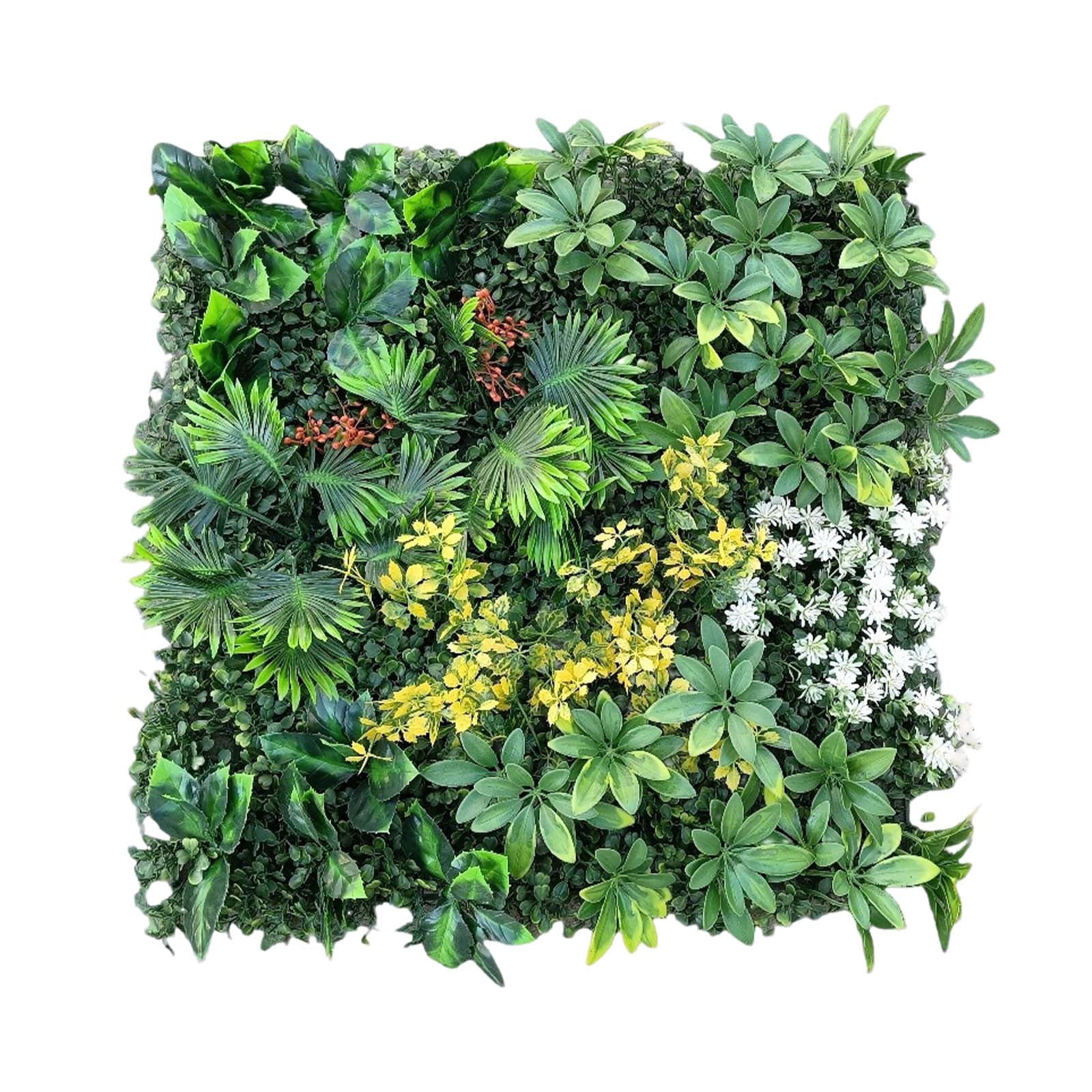 Artificial Grass Wall Panels,20"x 20"Boxwood Wall Panels with Zip Ties ...