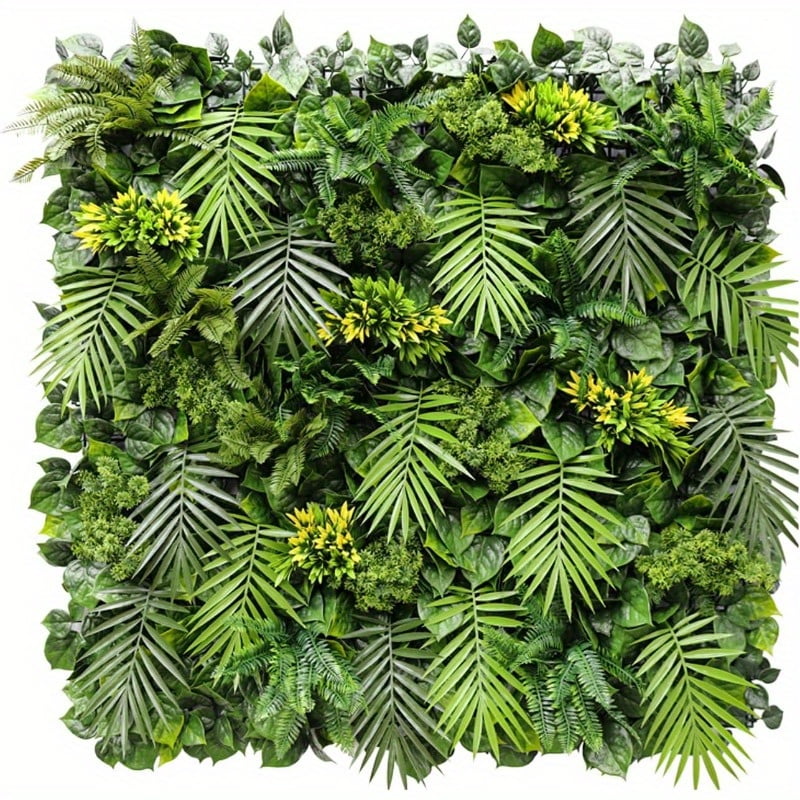 Artificial Grass Wall Panels 40"x40"-2Packs Greenery Backdrop Faux Boxwood Panel Fake Hedge for ...