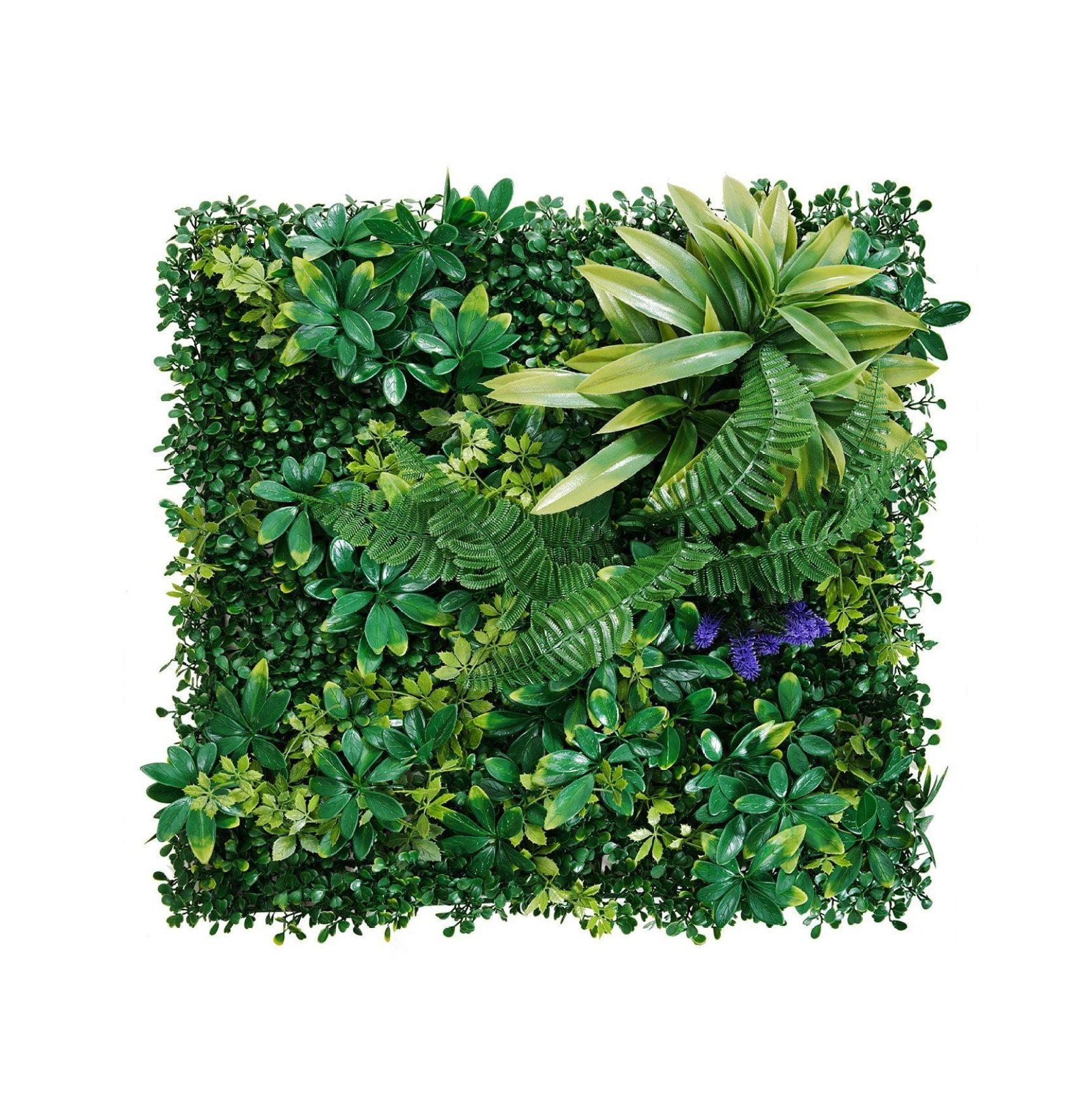 Artificial Grass Wall Panels 8 Pack 20x20in - 3D Greenery Wall for ...