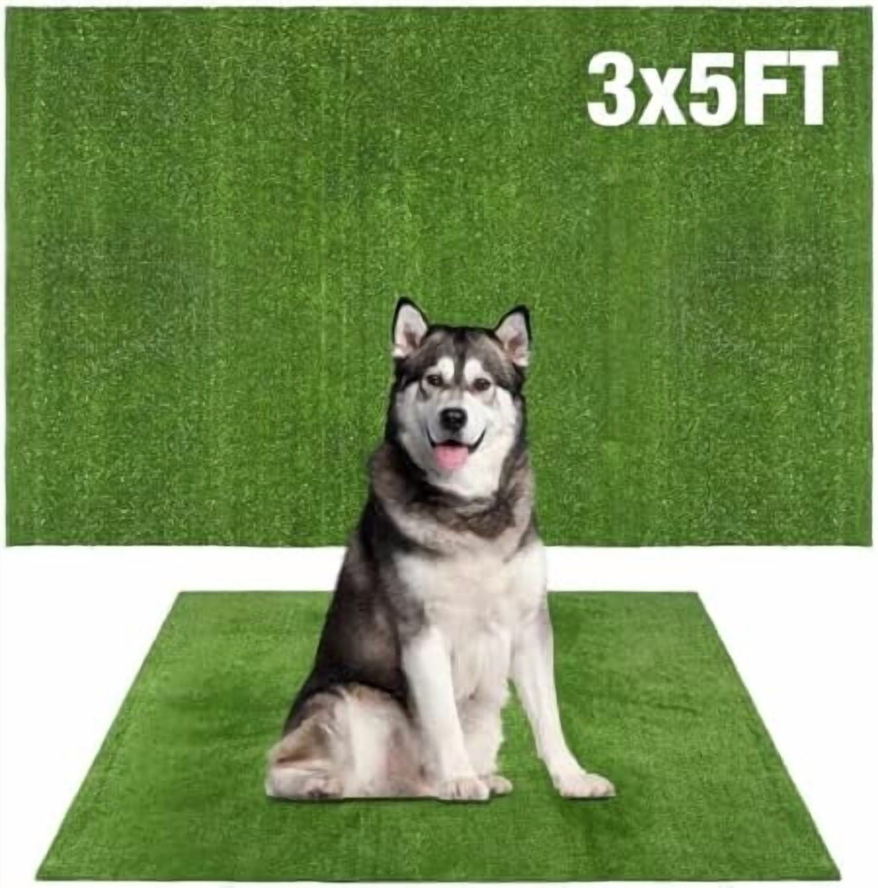 Artificial Grass for Dogs Potty, 3FTx5FT Puppy Grass Pee Pad, Indoor ...
