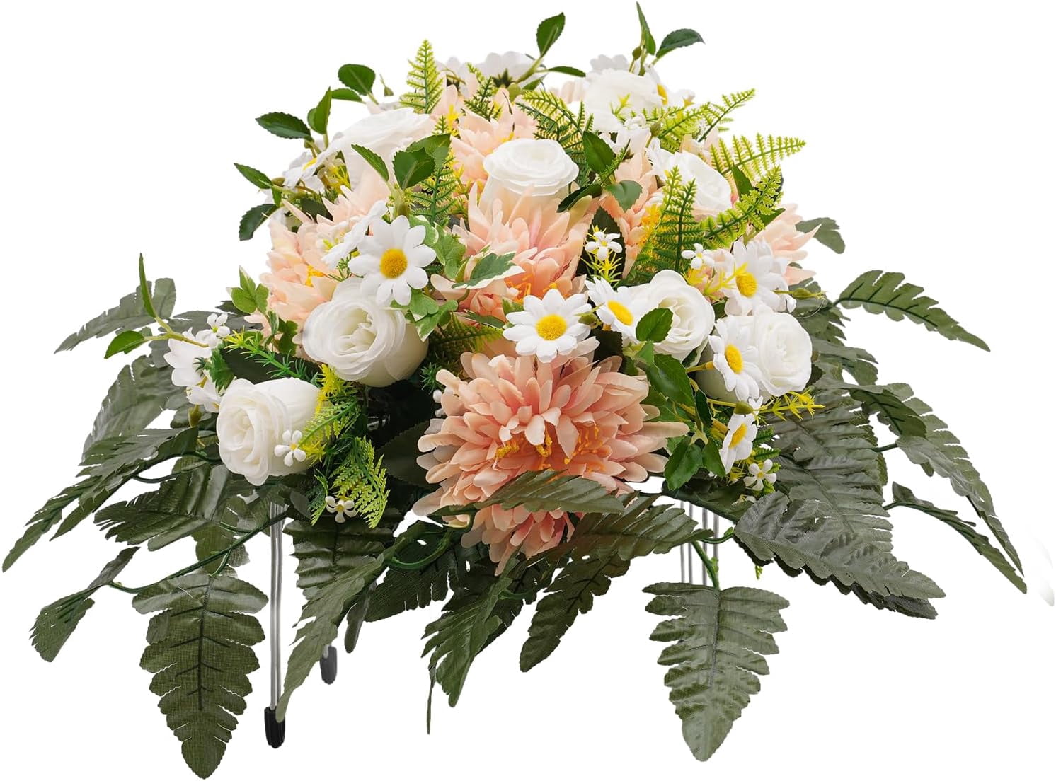 Artificial Grave Flowers Artificial Flowers for Grave Sites with Pearl ...