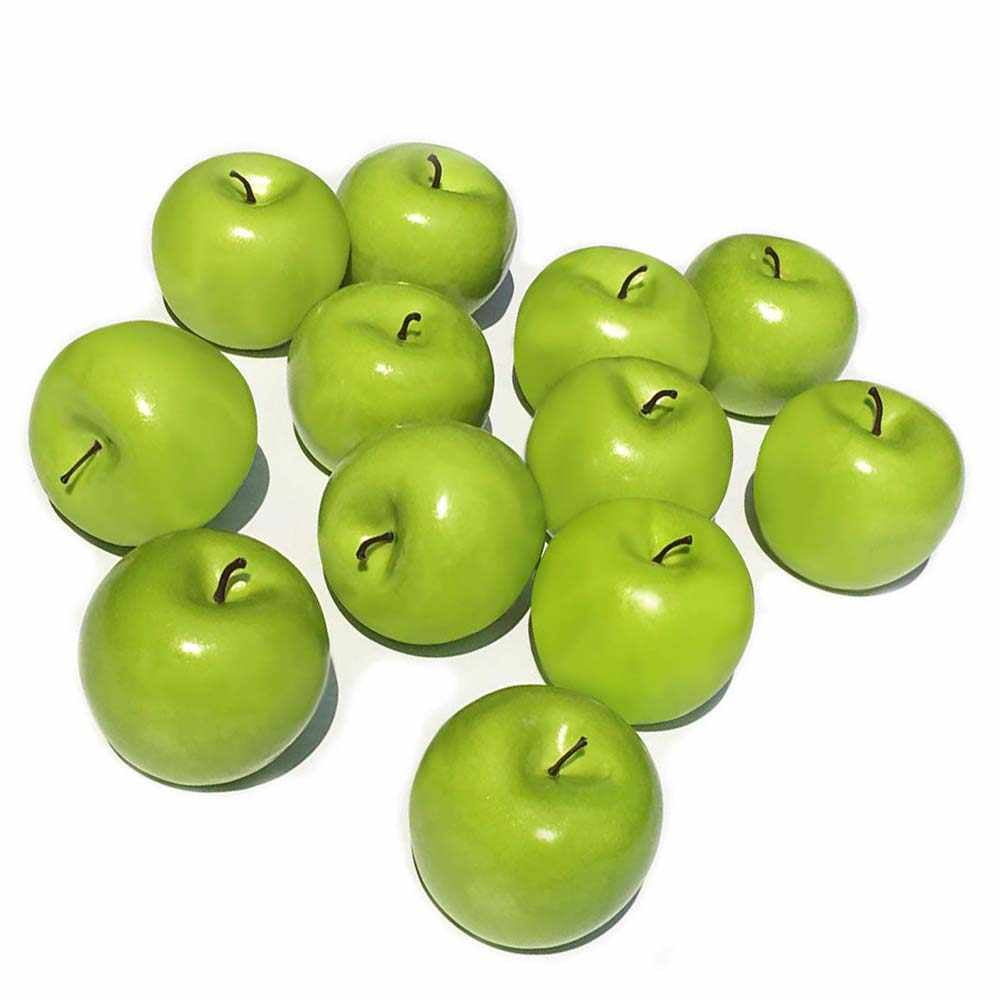 Artificial Green Apples Box of 12 - Walmart.com
