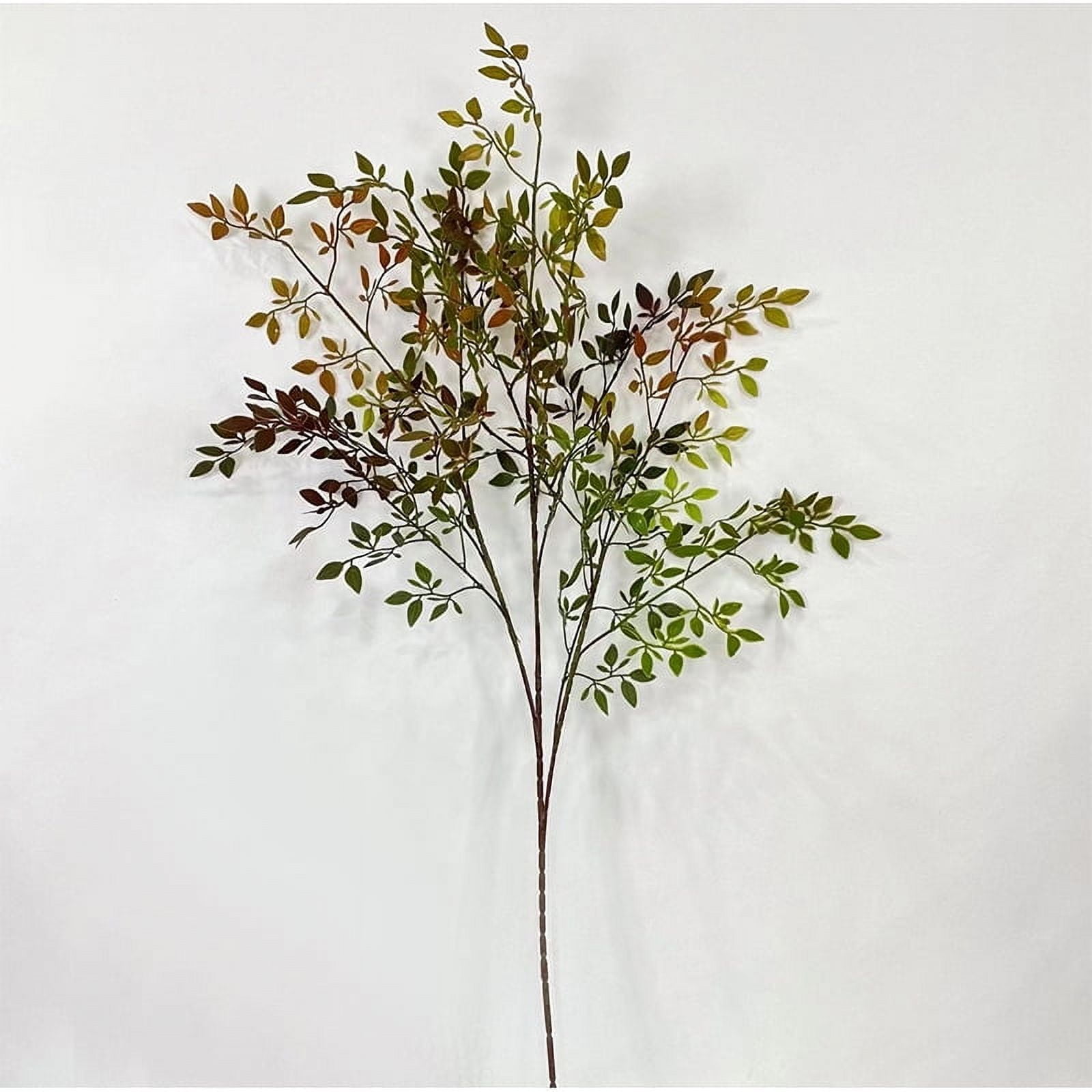 Artificial Green Plant 43.3 inch Fake Eucalyptus Leaf Flower ...
