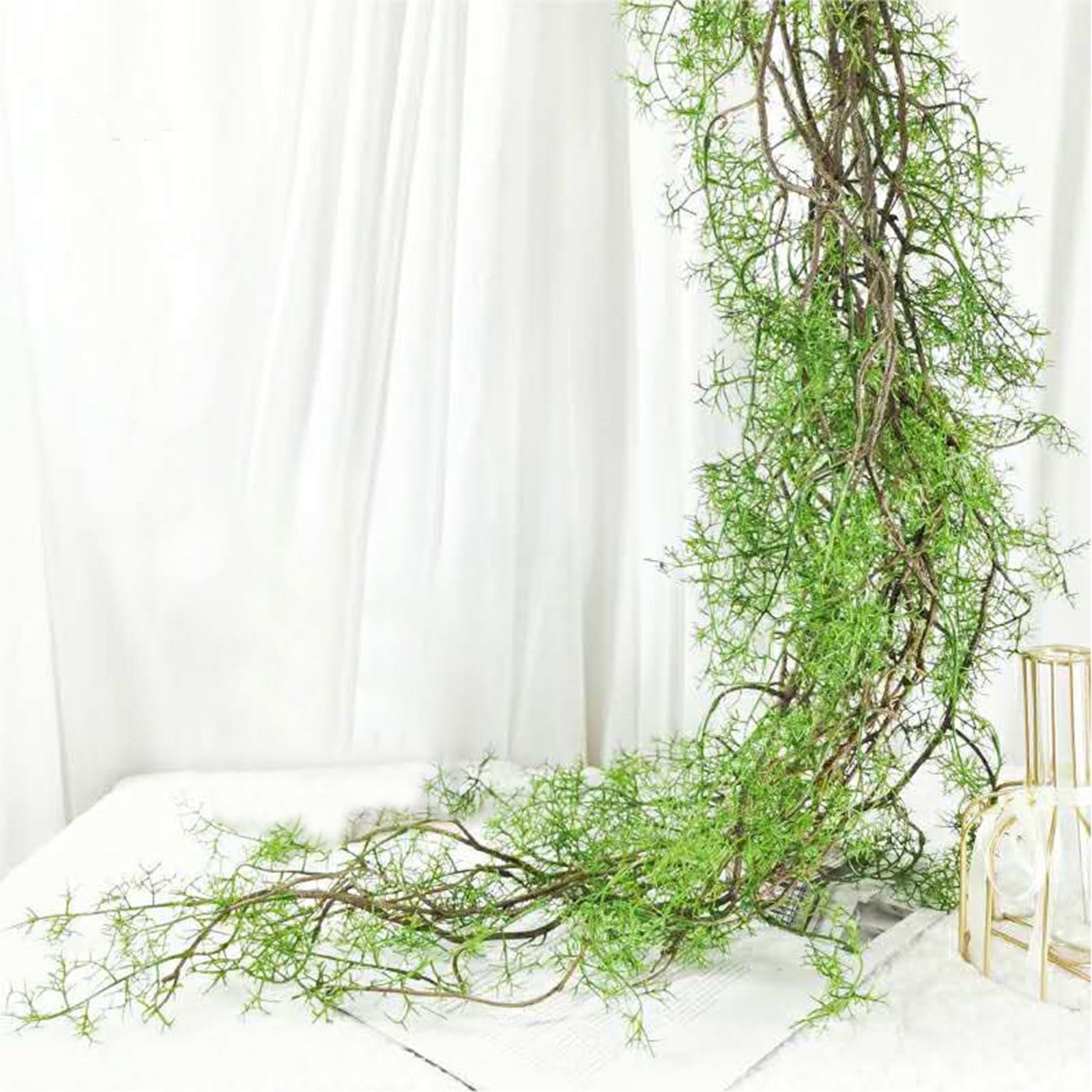 Artificial Green Plant Rattan Vine | Realistic Plastic Decorative Grass ...