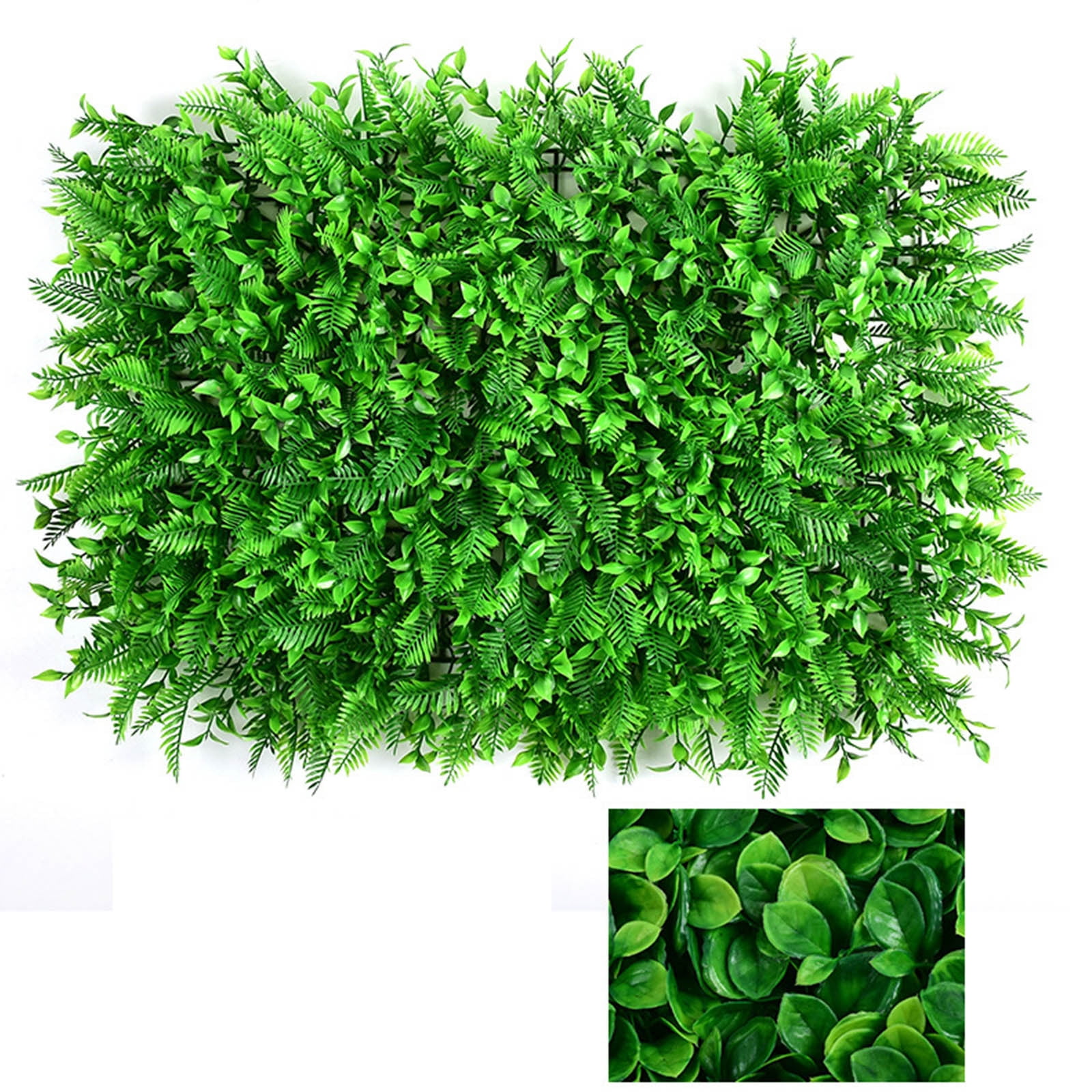 Artificial Green Plant Wall 40x60cm PE Mesh Backed Fake Boxwood Hedge ...