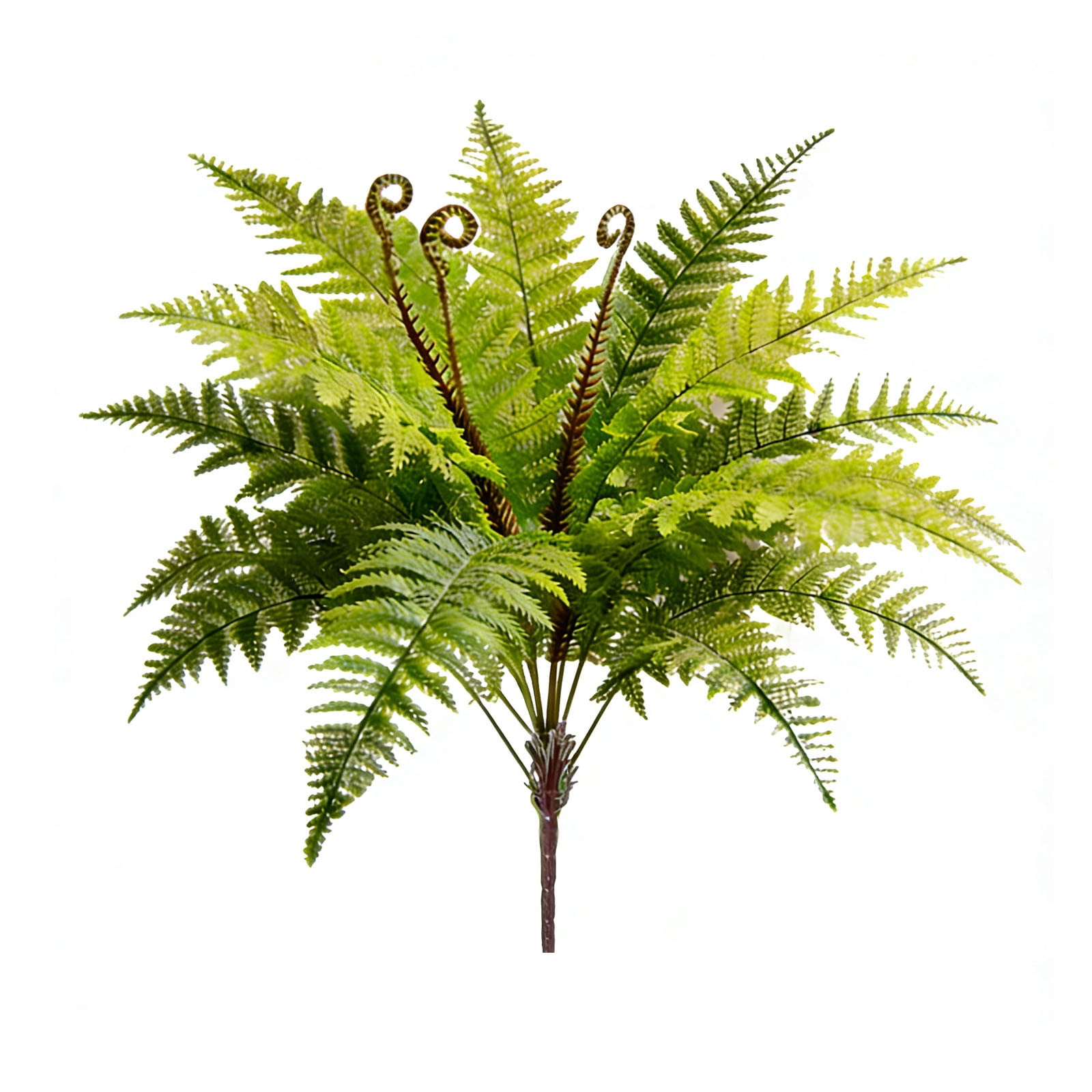 Artificial Green Plants Ferns Persian Leaves Faux Shrubs UV Resistan No ...