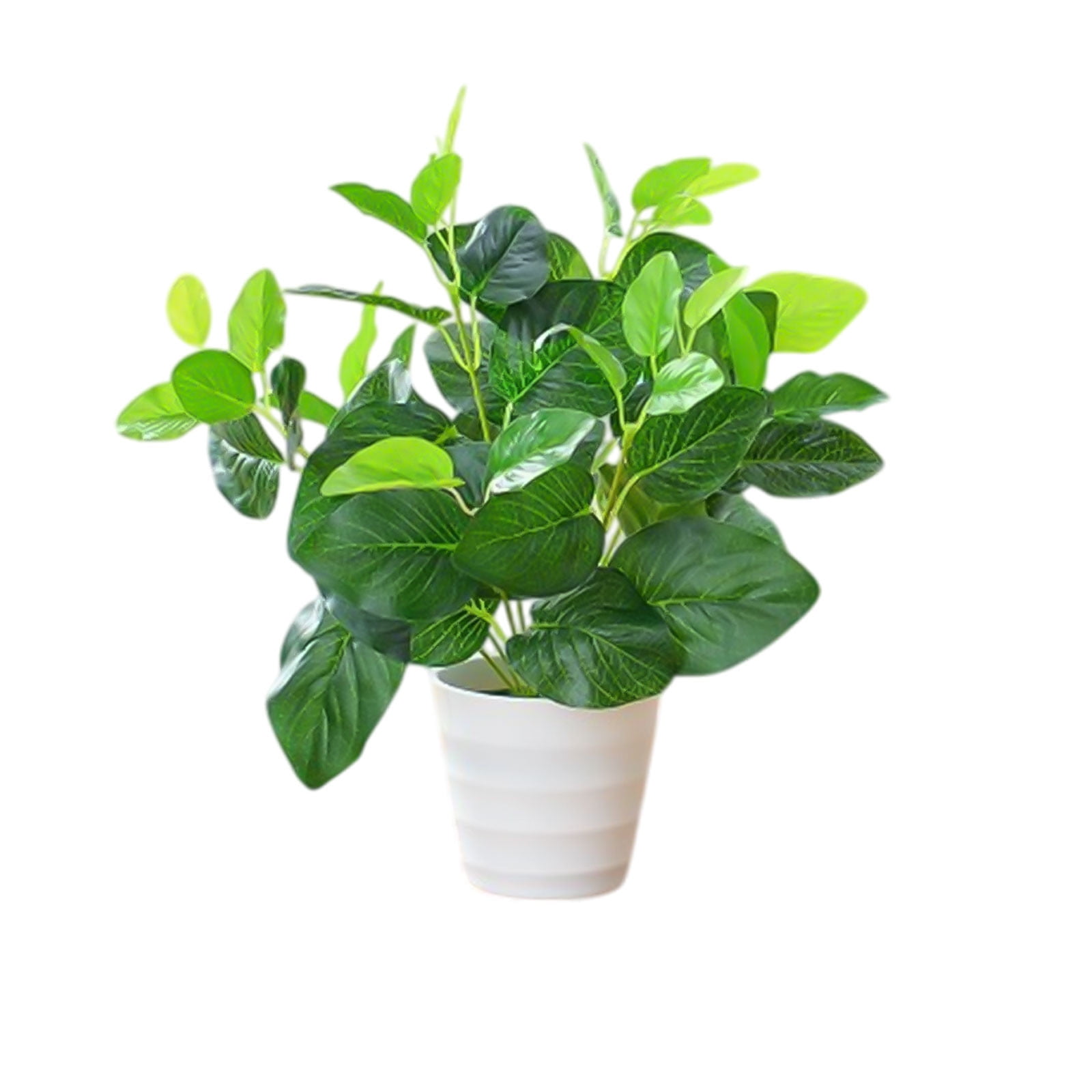 Artificial Green Plants Potted - 11.02x3.54in Realistic Fake Plants for ...