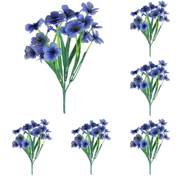 Artificial Green Plants, Spring Grass, Violet, Blue/ A Bunch Of ...