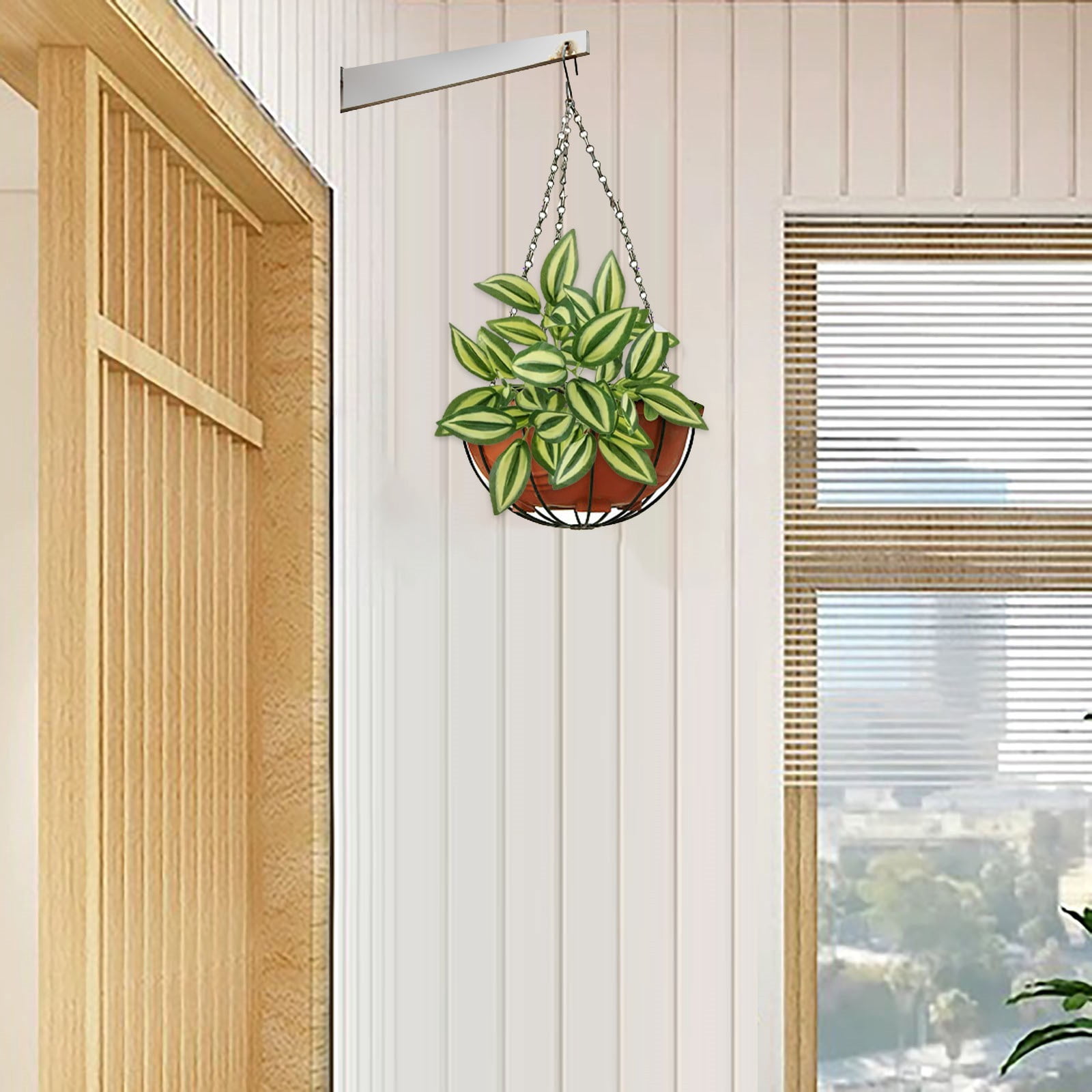 Artificial Green Plants Wall Decor, Fake Greenery Leaves for Indoor and ...
