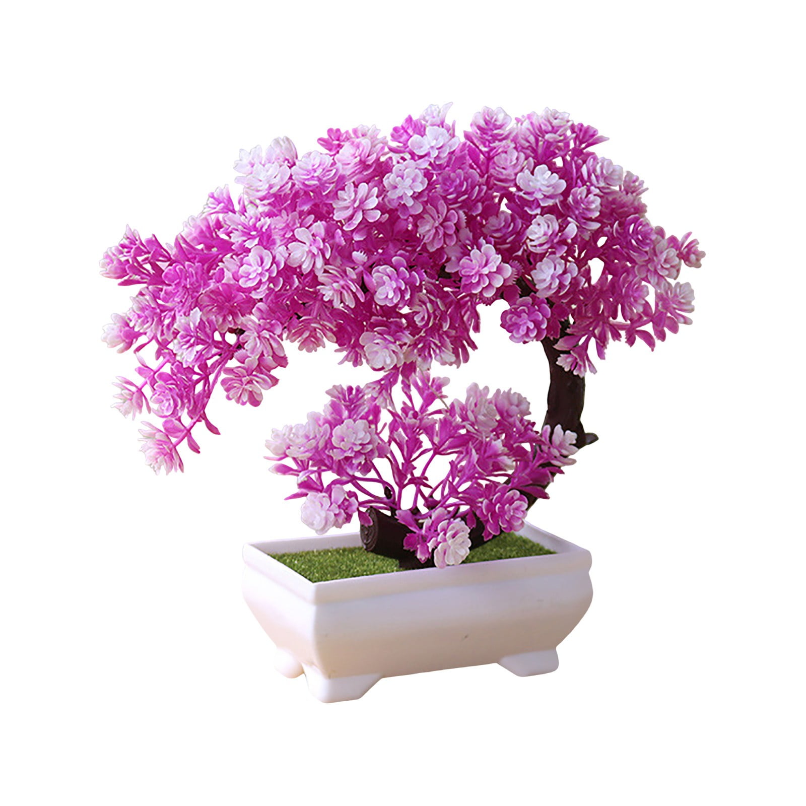 Artificial Green Potted Plant Ornament, Lotus Flower Style, Lotus Color ...
