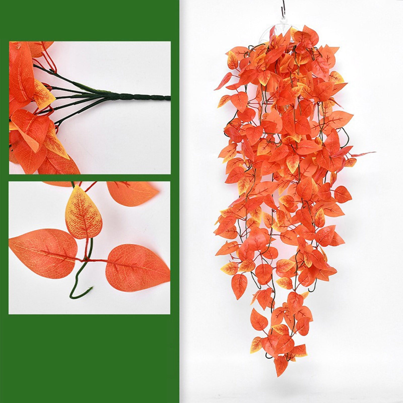 Artificial Green Wall Hanging, Plastic Flower Wall Art, Easy Install ...