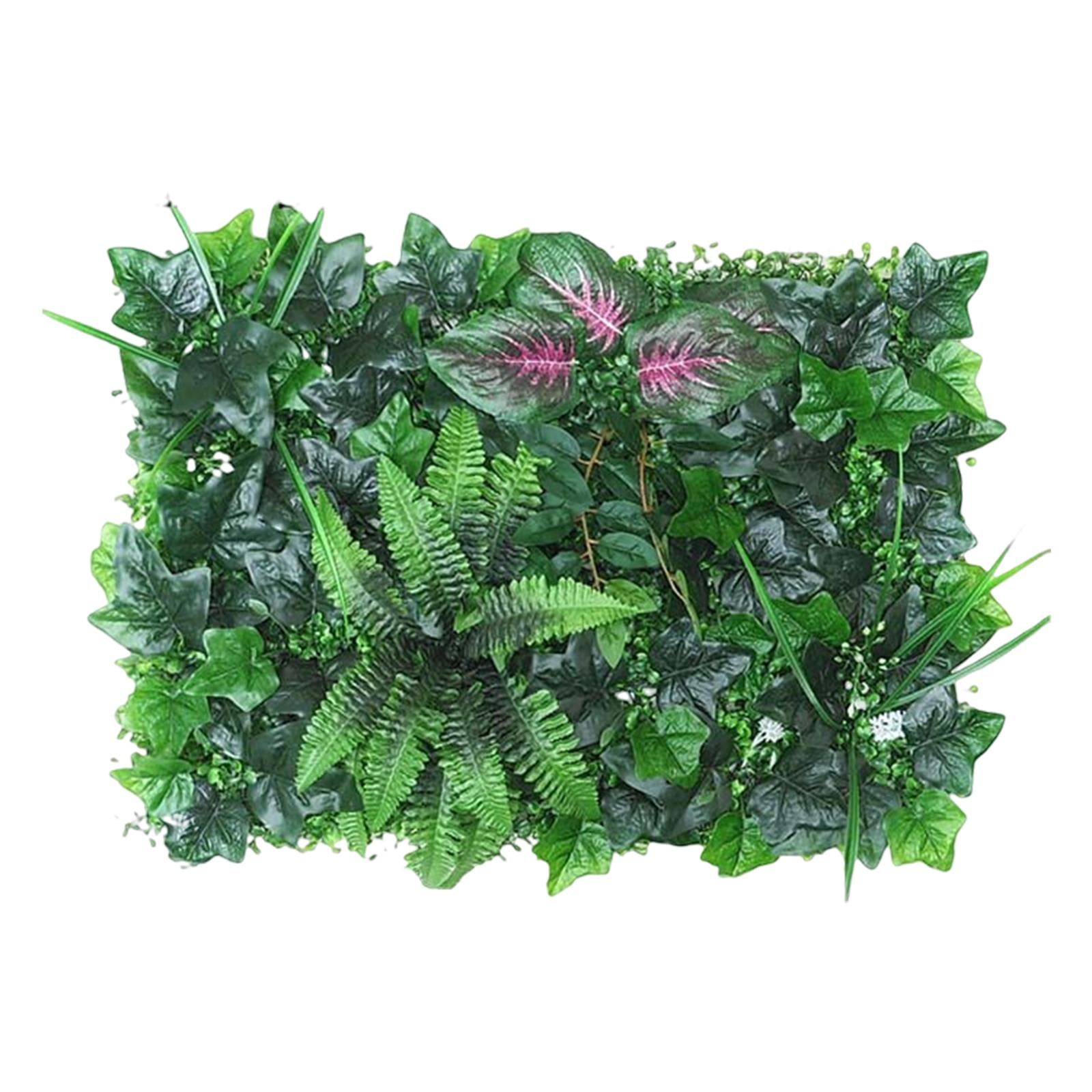 Artificial Green Wall Topiary Hedge Faux Grass Wall Greenery Mat for ...
