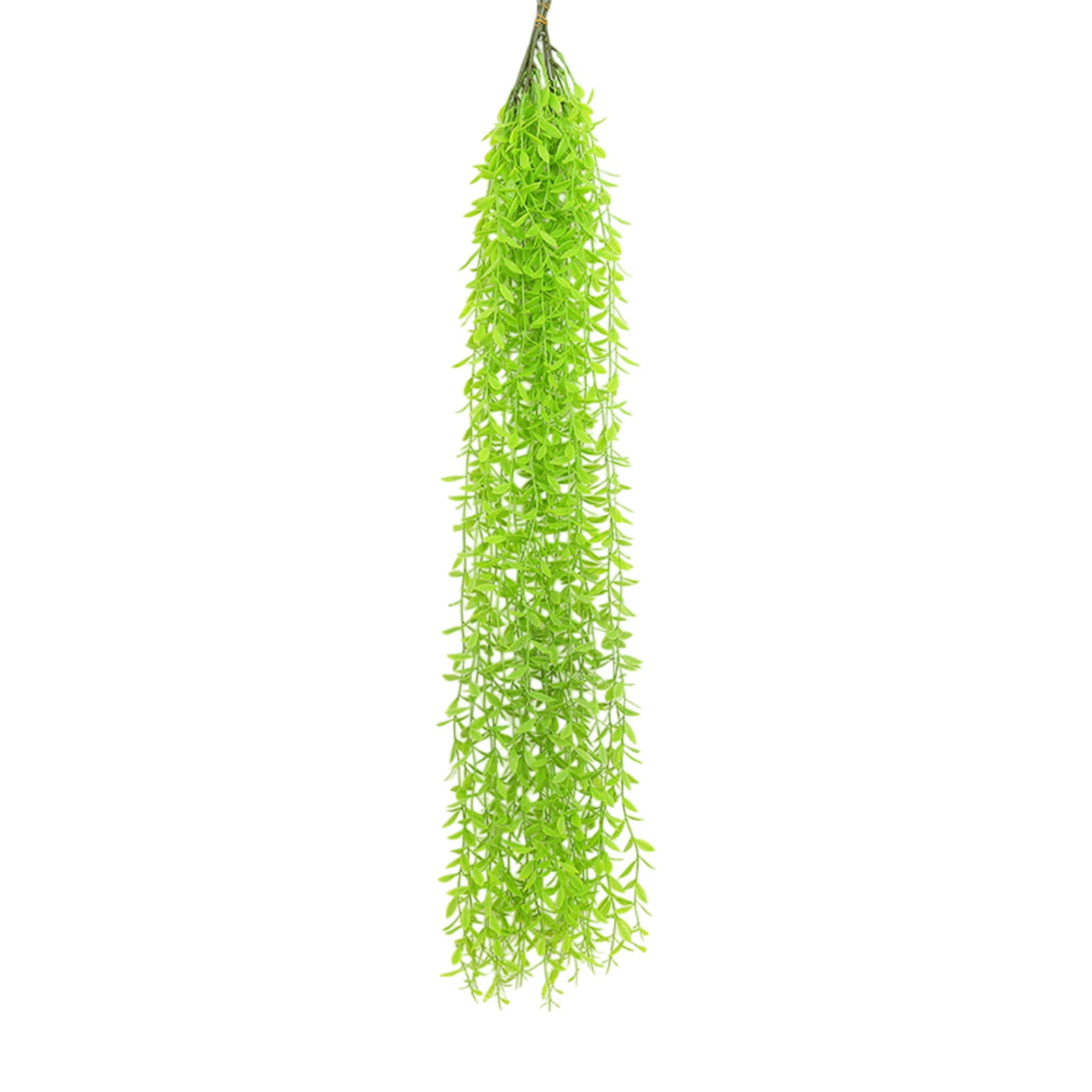Artificial Green Weeping Willows - 5 PCS Realistic Plastic Leaf Rattan ...