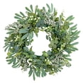 Artificial Green Wreath 19.7 Inch 1 Pack For Front Door Daily Decor ...