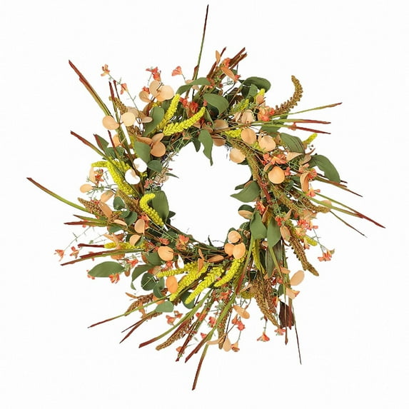Artificial Green Wreath, Easy to Care, Waterproof for Indoor or Outdoor ...