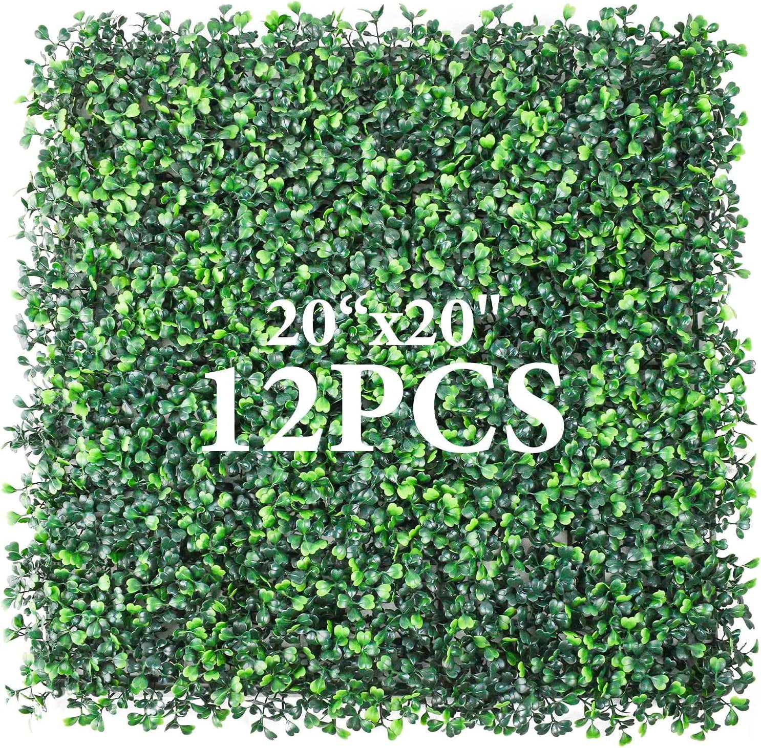 Artificial Greenery Boxwood, Privacy Fence Screen Faux Plant, UV ...