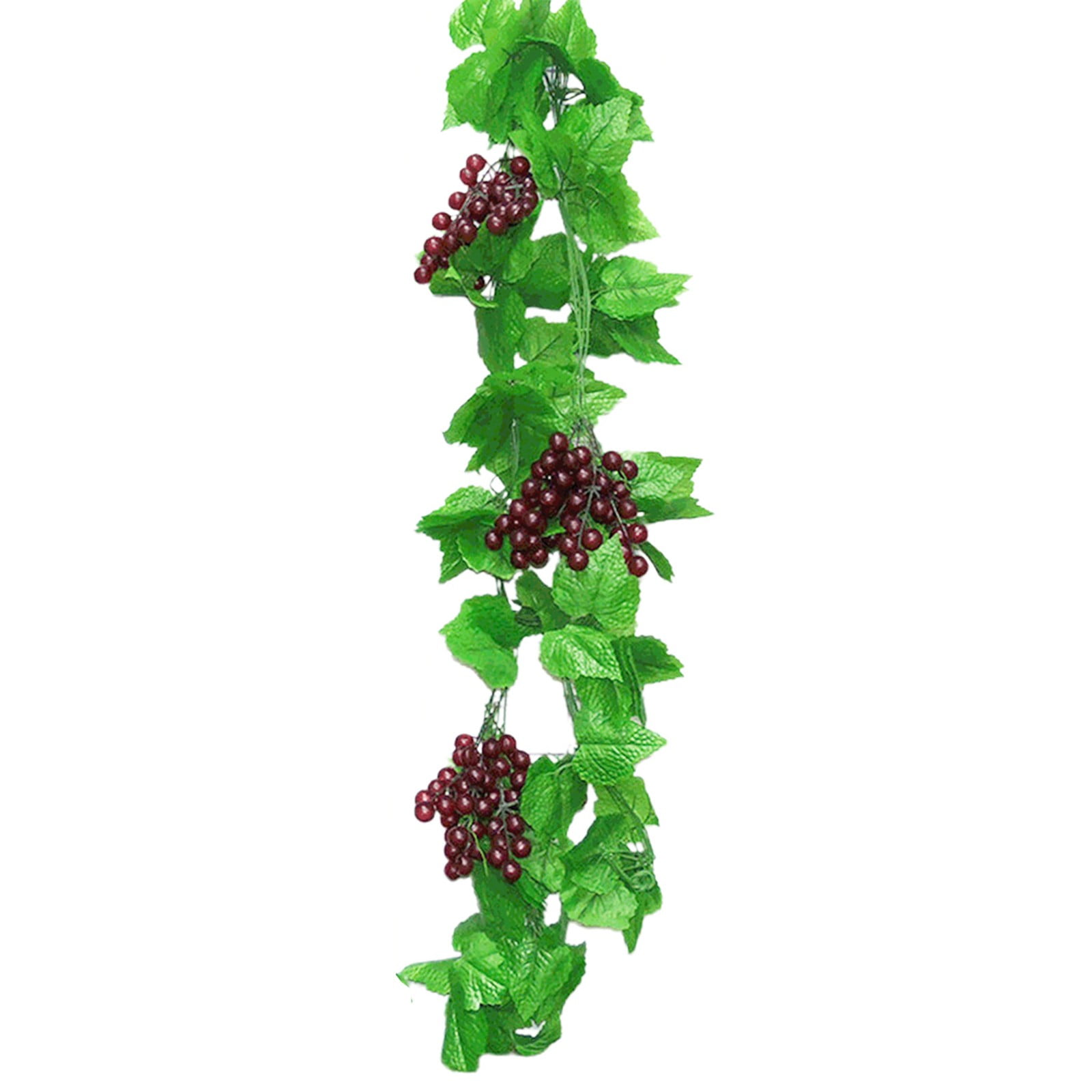 Artificial Greenery Chain Grapes Vines Leaves Foliage Simulation Fruits ...