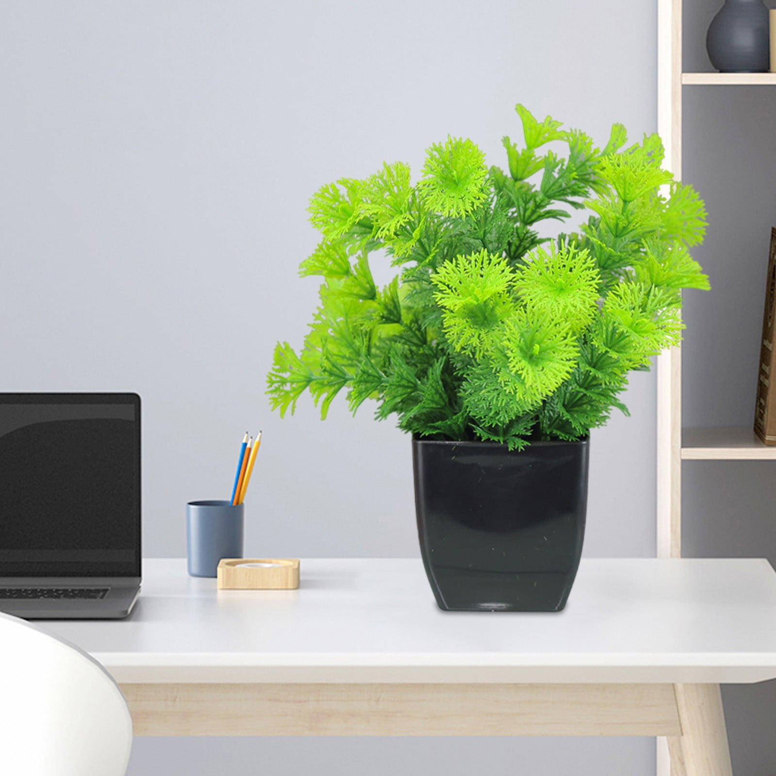 Artificial Greenery Potted Plant | Realistic Plastic Faux Plant Décor ...