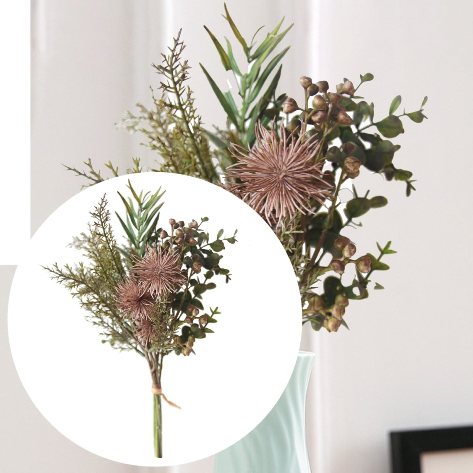 Artificial Greenery Stems Box Set,Fall Decorations UV Resistant Plastic ...